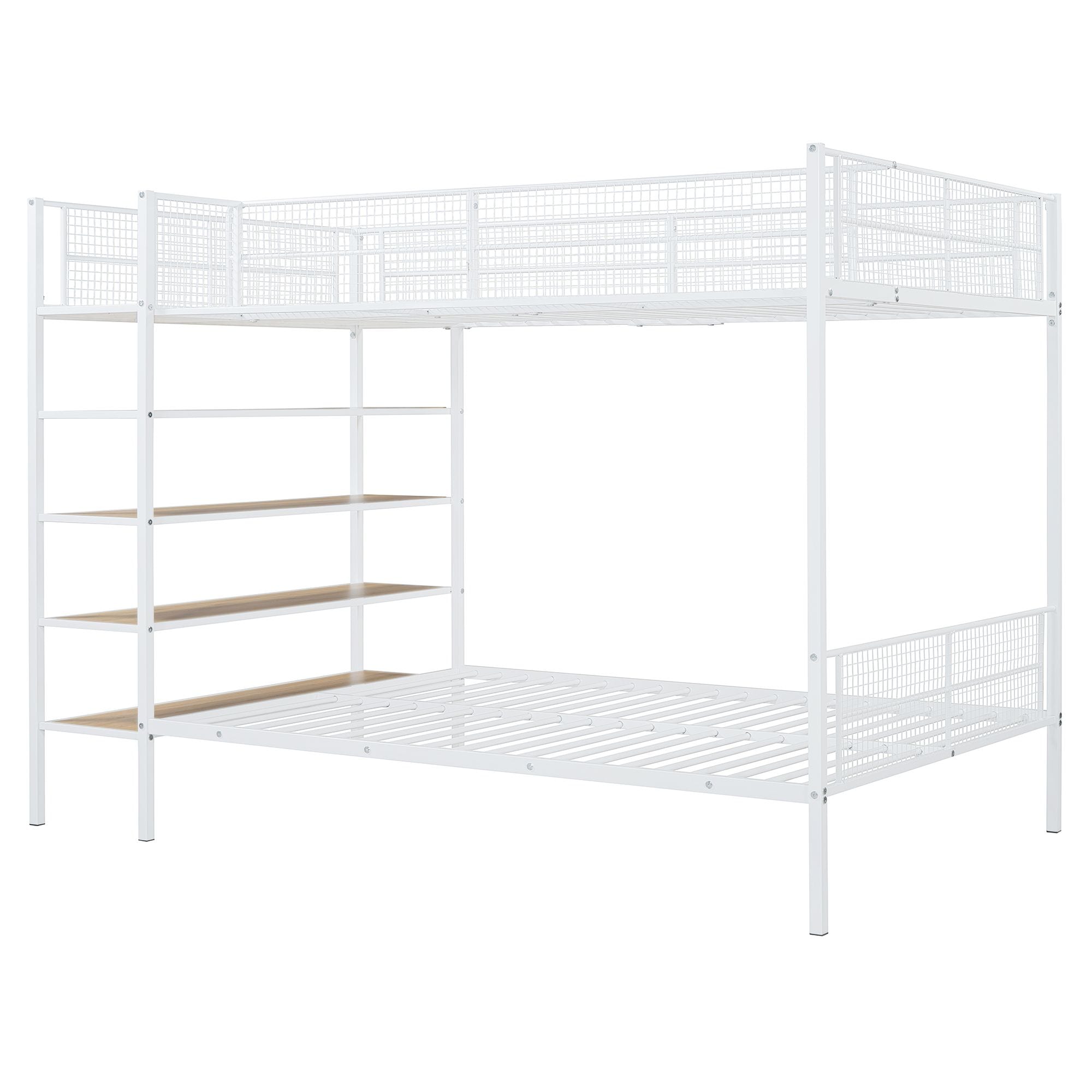 Yiekholo White Twin over full Bunk Bed in the Bunk Beds department at ...