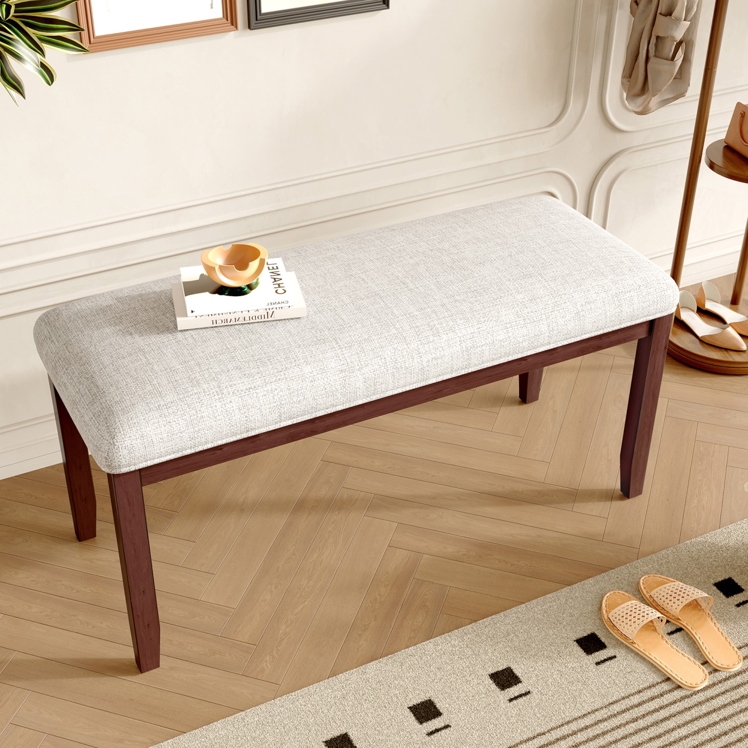 Streamdale Furniture Upholstered Entryway/Bedroom Bench in the Benches ...