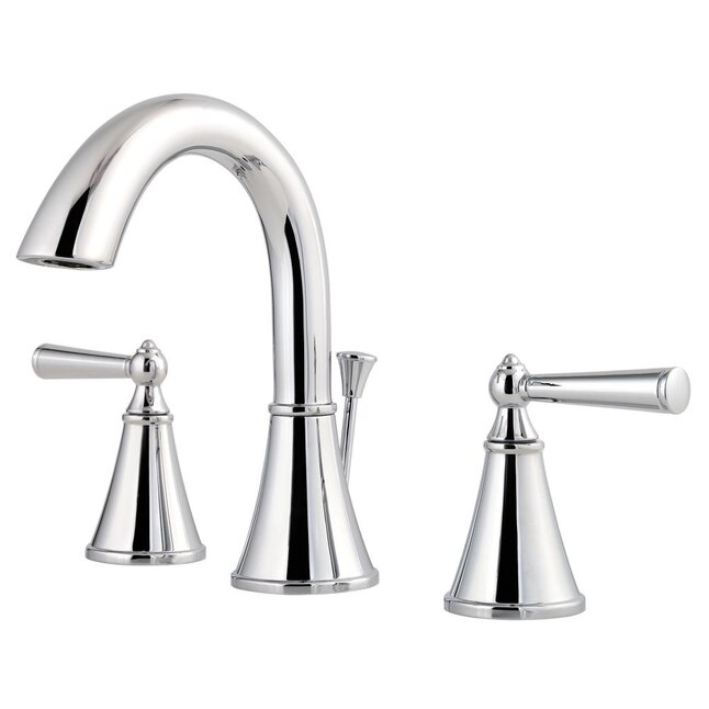 Pfister Saxton Polished Chrome Widespread 2 Handle Watersense Bathroom