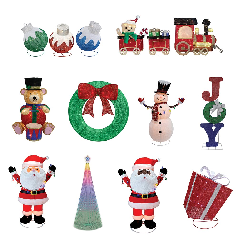 Holiday Living 7-ft LED Vertical JOY Decoration LW465-OXJEA006BR at ...