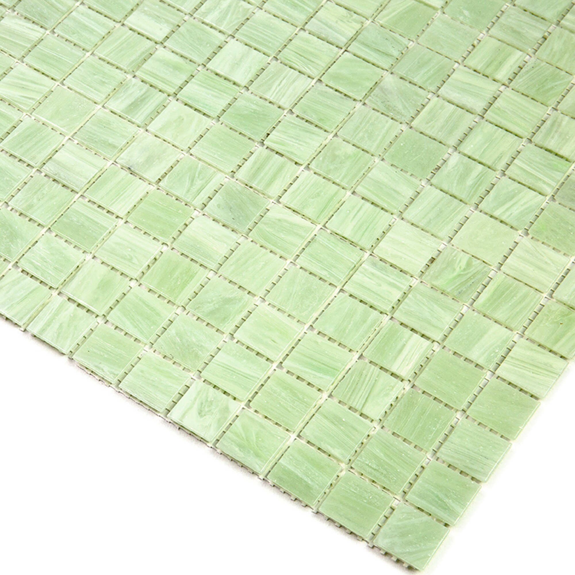 Apollo Tile Celestial Tea Green 12-in x 12-in Glossy Glass Uniform ...