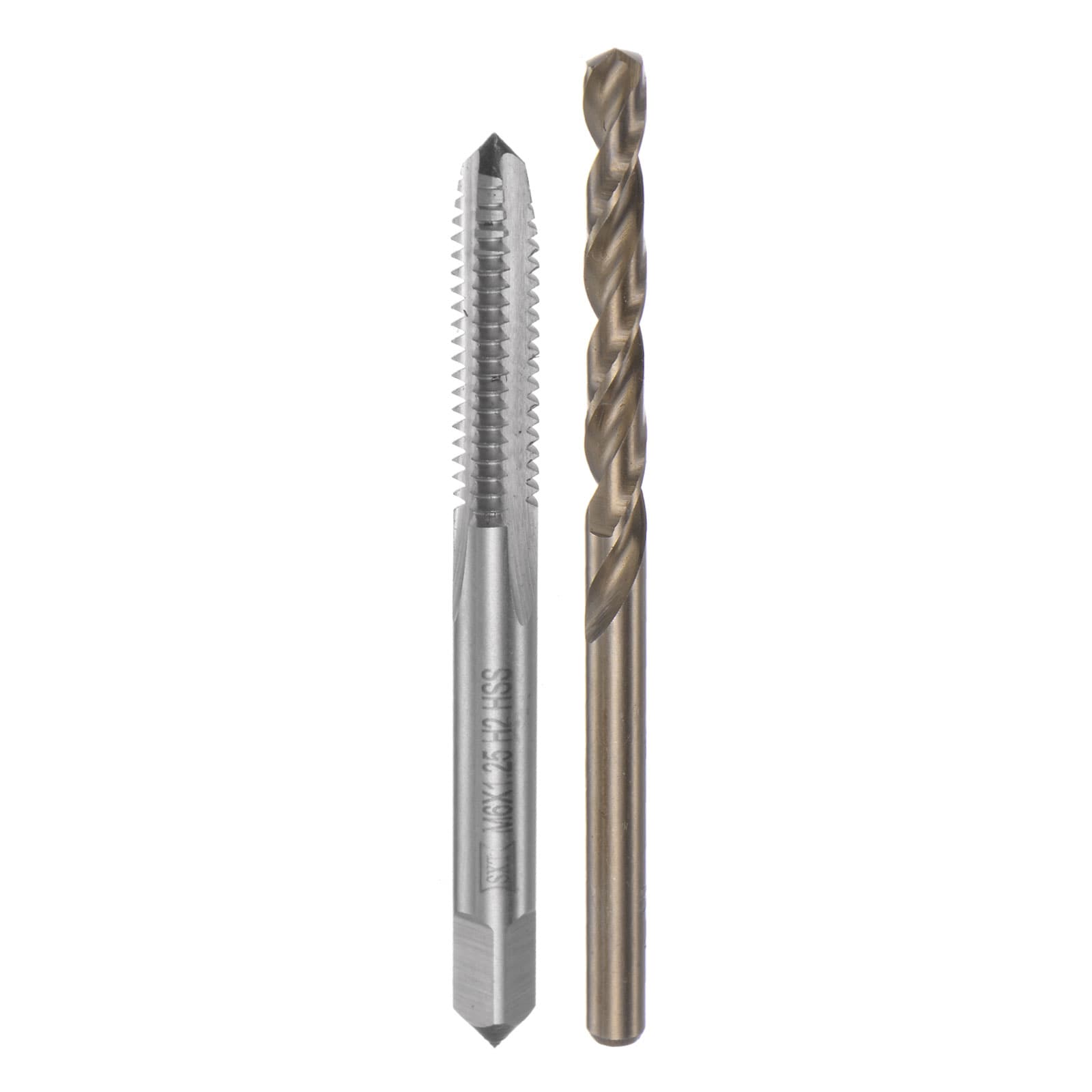 Unique Bargains Tap and Bit Sets M6 x 1.25 H2 Straight Flute Machine ...