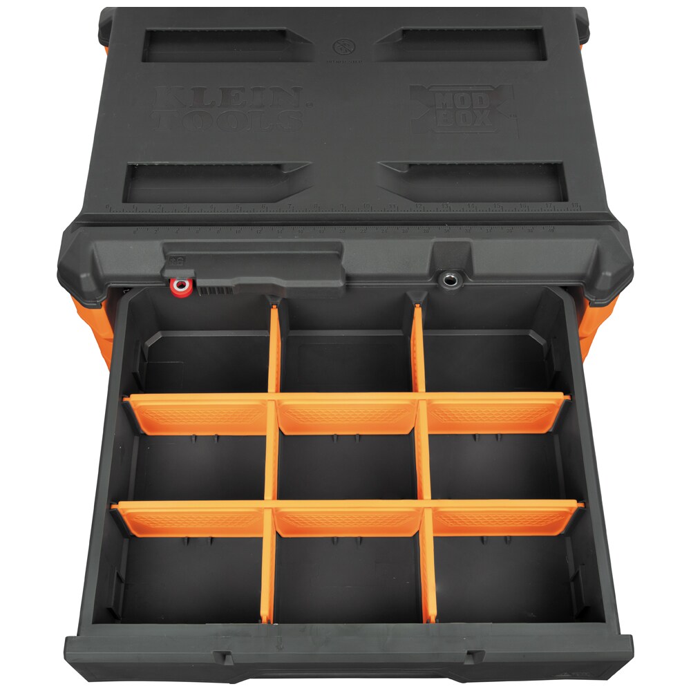 Klein Tools MODbox 23.5-in W x 16.5-in H x 22.3-in D 2-Drawer Orange ...