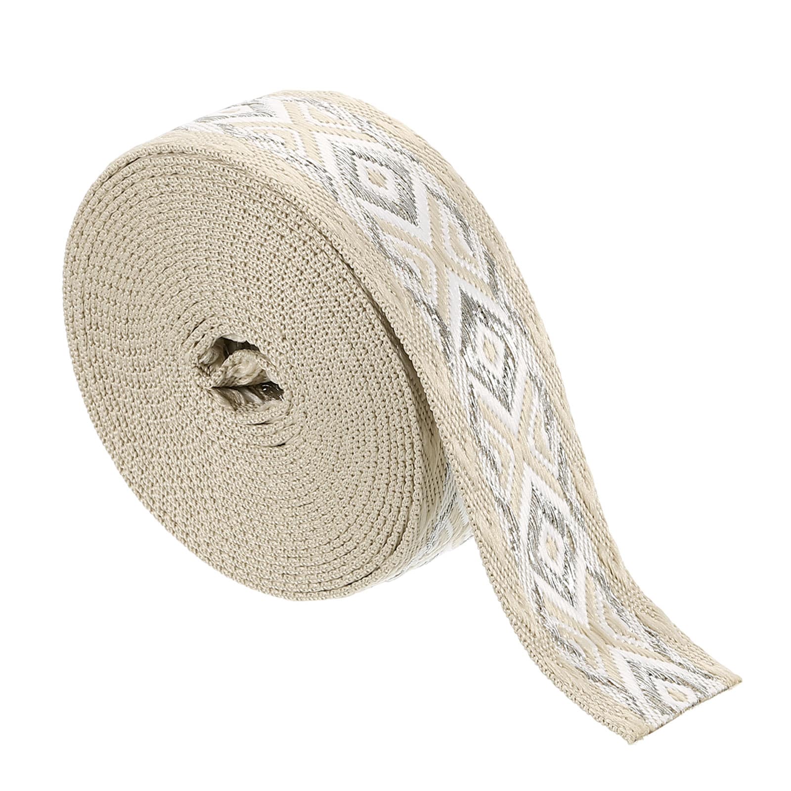 Unique Bargains 5 Yards Cotton Webbing Strap 1.5-inch(38mm) Jacquard ...