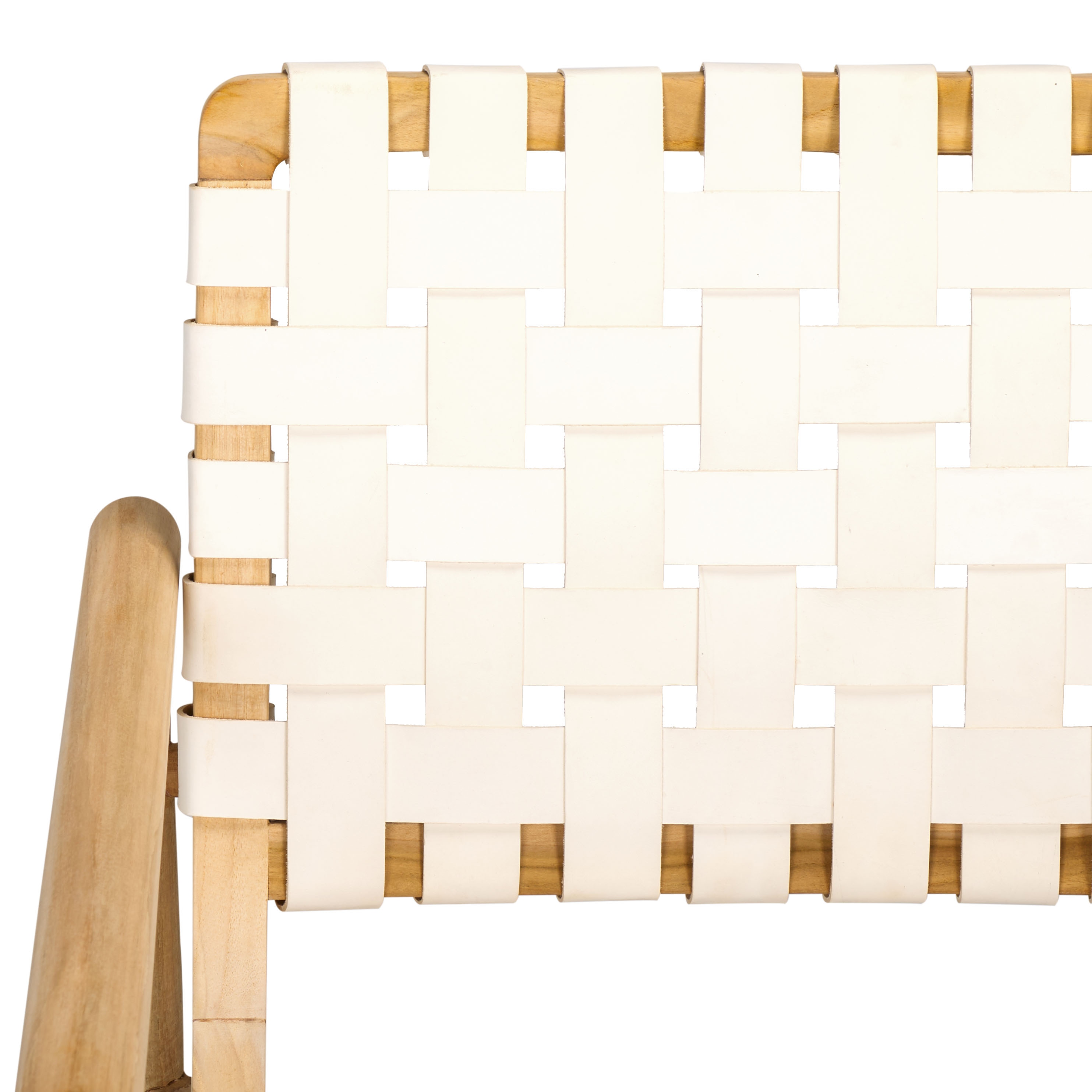 Safavieh Dionne Casual Natural/White LeatherAccent Chair ACH1201E at ...