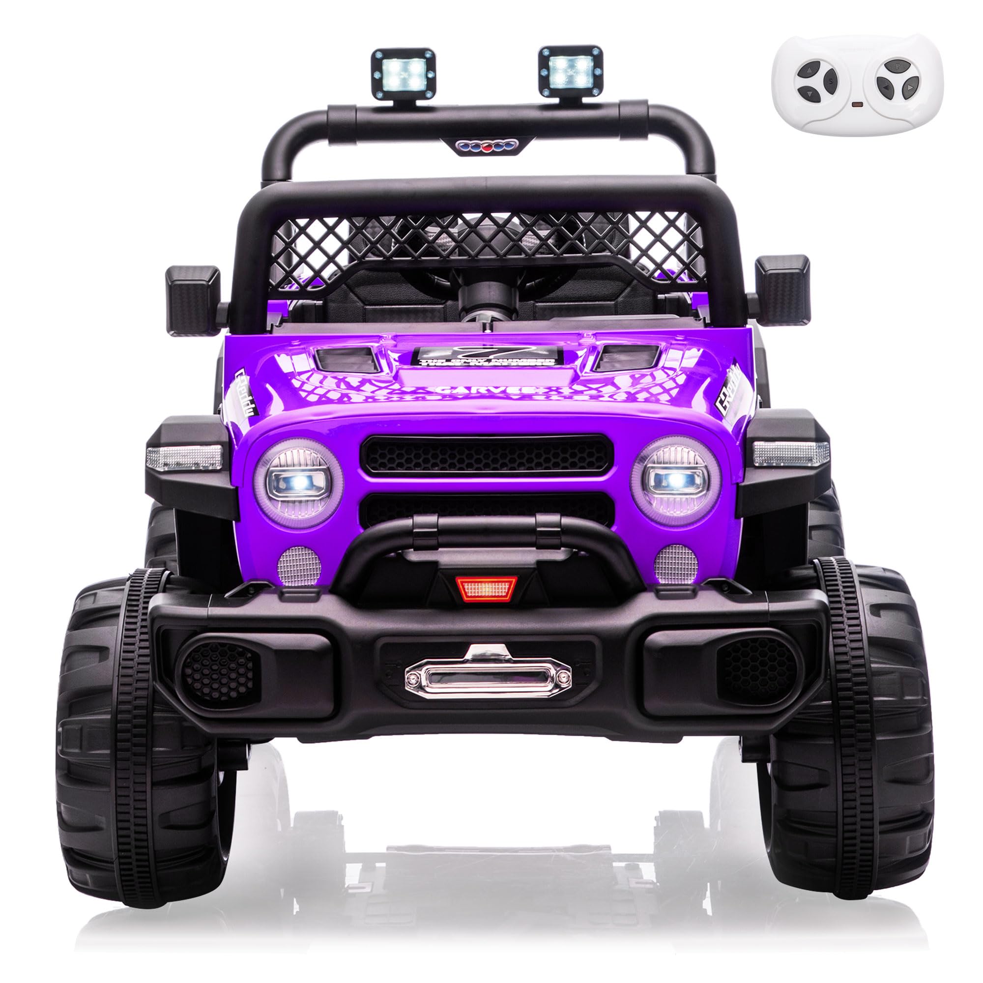 Garvee 12V Kids Electric Ride On Truck with Remote Control/ 3 Speeds ...