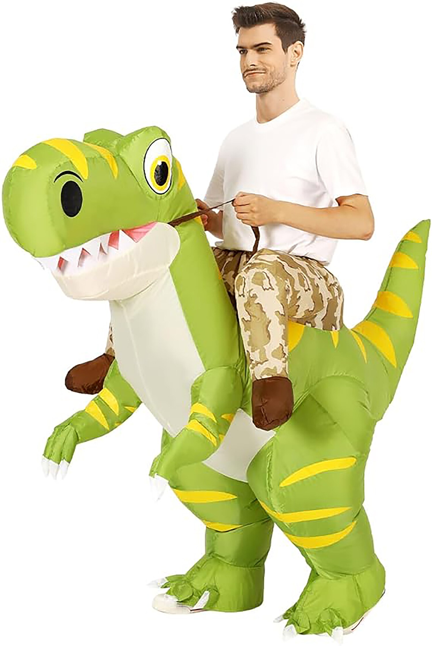 GOOSH GOOSH 63 inch Inflatable Dinosaur Costume for Adult Halloween ...