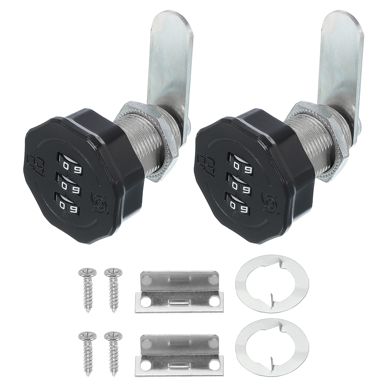 PATIKIL Combination Cam Lock 2pcs Zinc Alloy Keyless 3-Digit Password ...