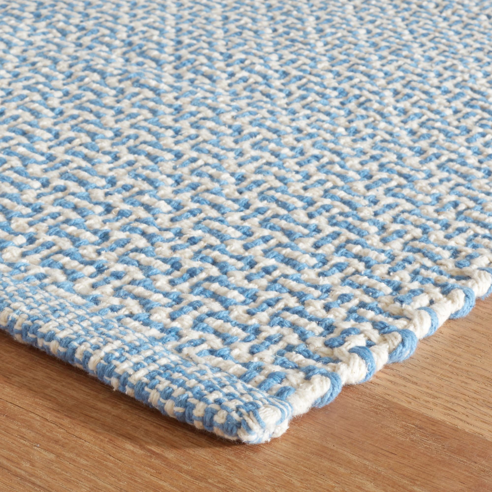 DASH & ALBERT Miss 7 x 9 Muffet Handwoven Cotton Rug in the Rugs ...