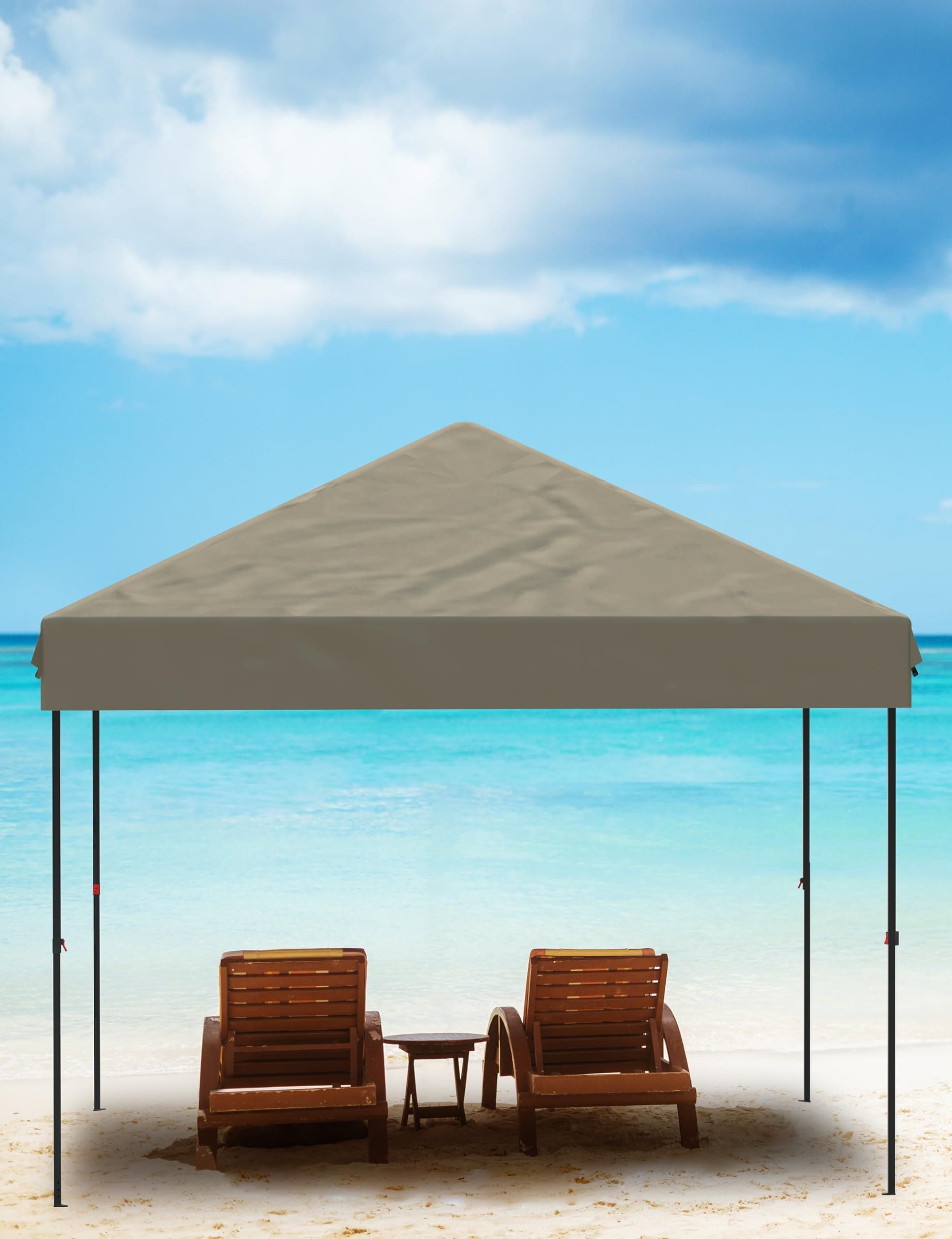 GarveeLife 10x10Ft PopUp Canopy with Reinforced Support Outdoor ...