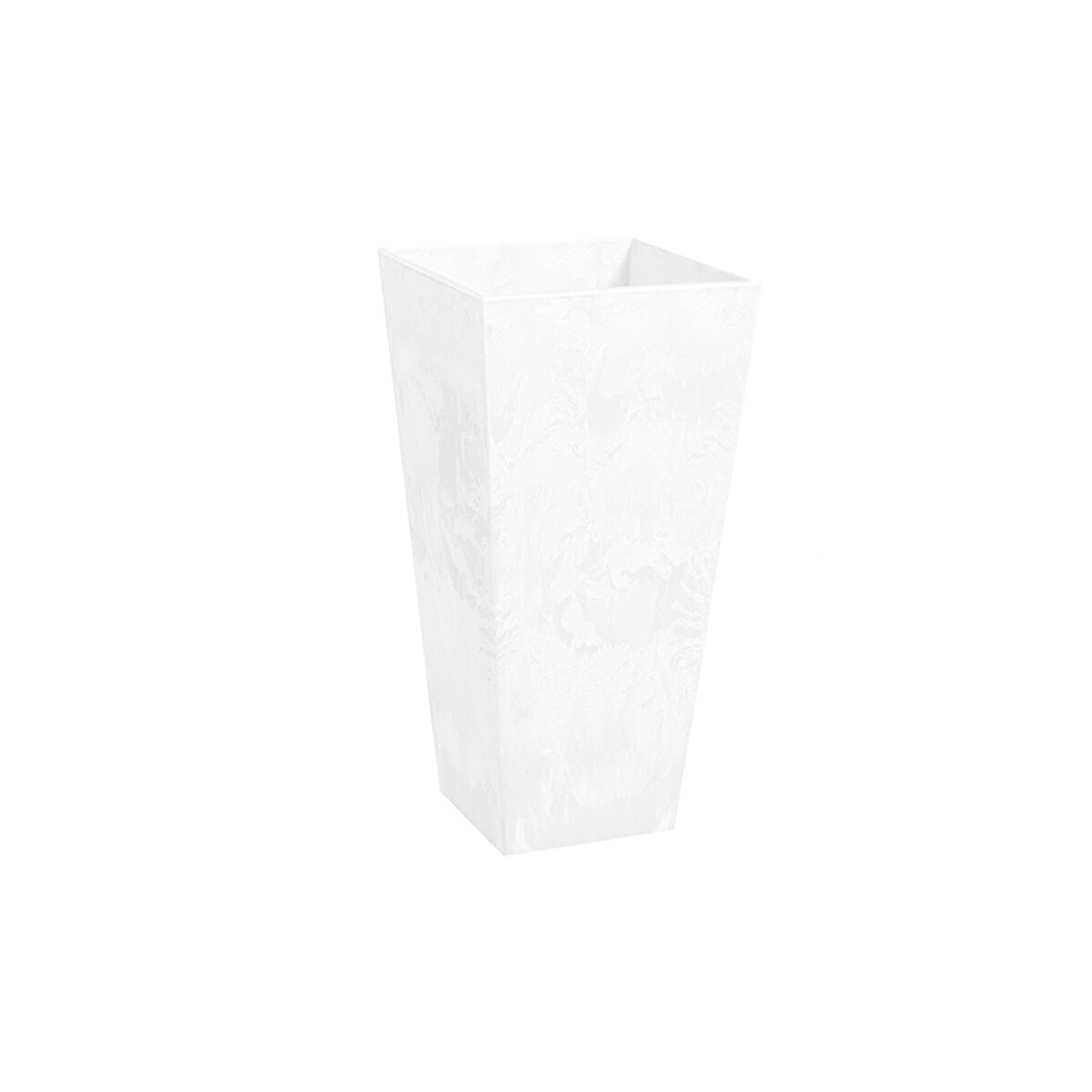 Root & Vessel 13.5-in H White Plastic/Stone Blend Indoor/Outdoor Self ...