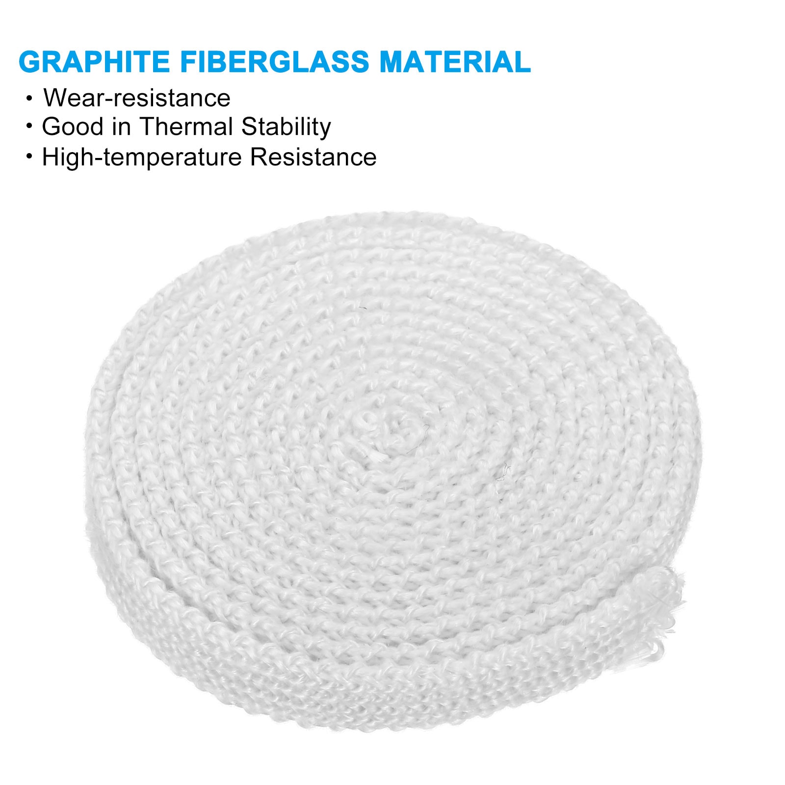 PATIKIL 5/8 inchx 1/8 inchx73 inch Wood Stove Gasket/Fiberglass Flat ...