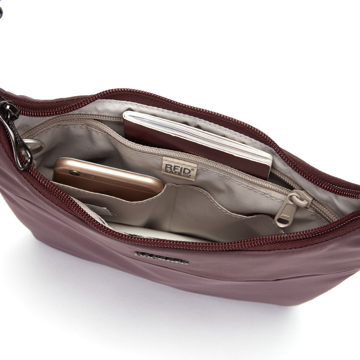 Pacsafe Cruise Anti-Theft On The Go Crossbody (Pinot) in the Bags ...