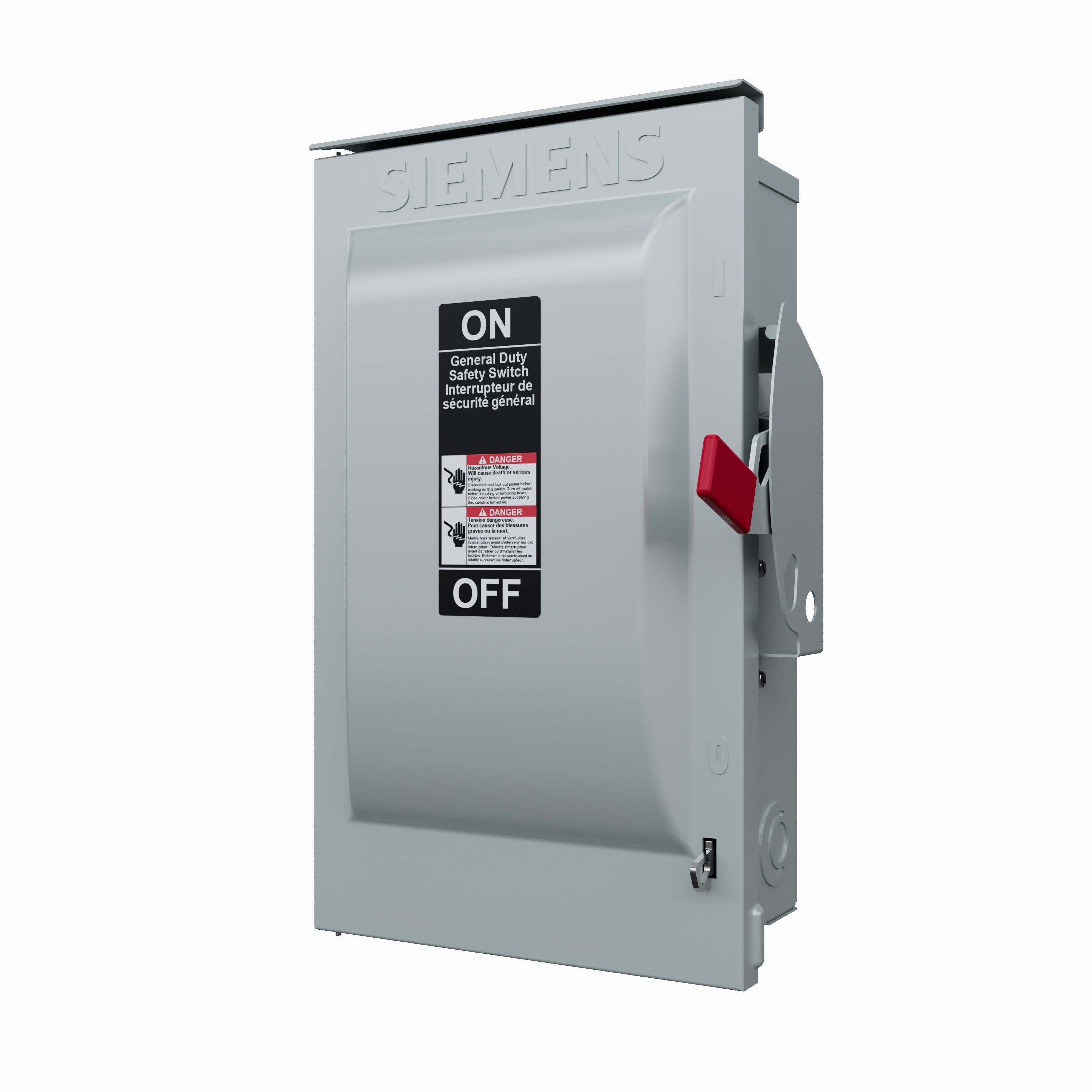 Siemens 100 Amp 3-phase (240V) Fusible Outdoor General-duty Safety ...