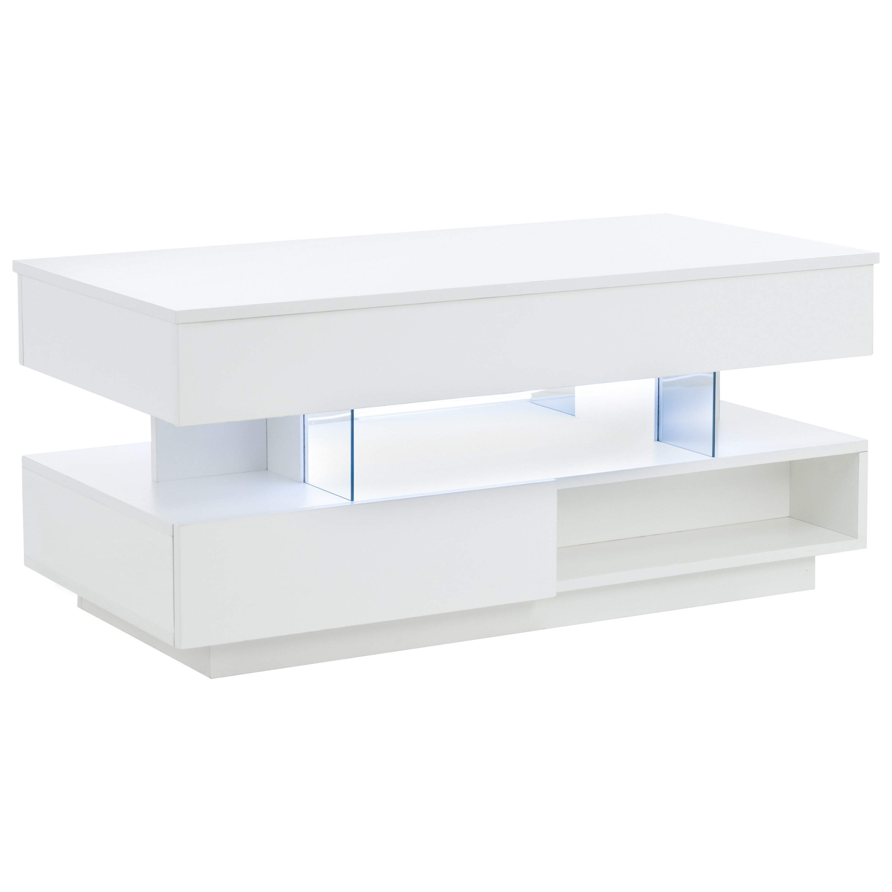 LED Coffee Table with Storage Living Room Furniture at Lowes.com
