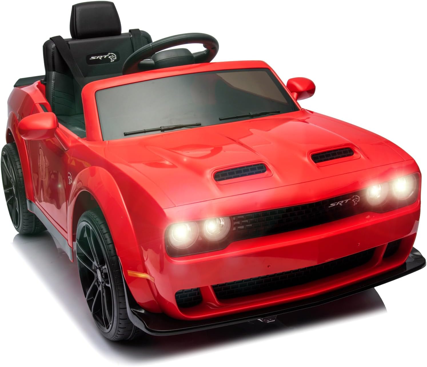 Der Rose Licensed Dodge Challenger 12V Kids Electric Ride On Car With ...