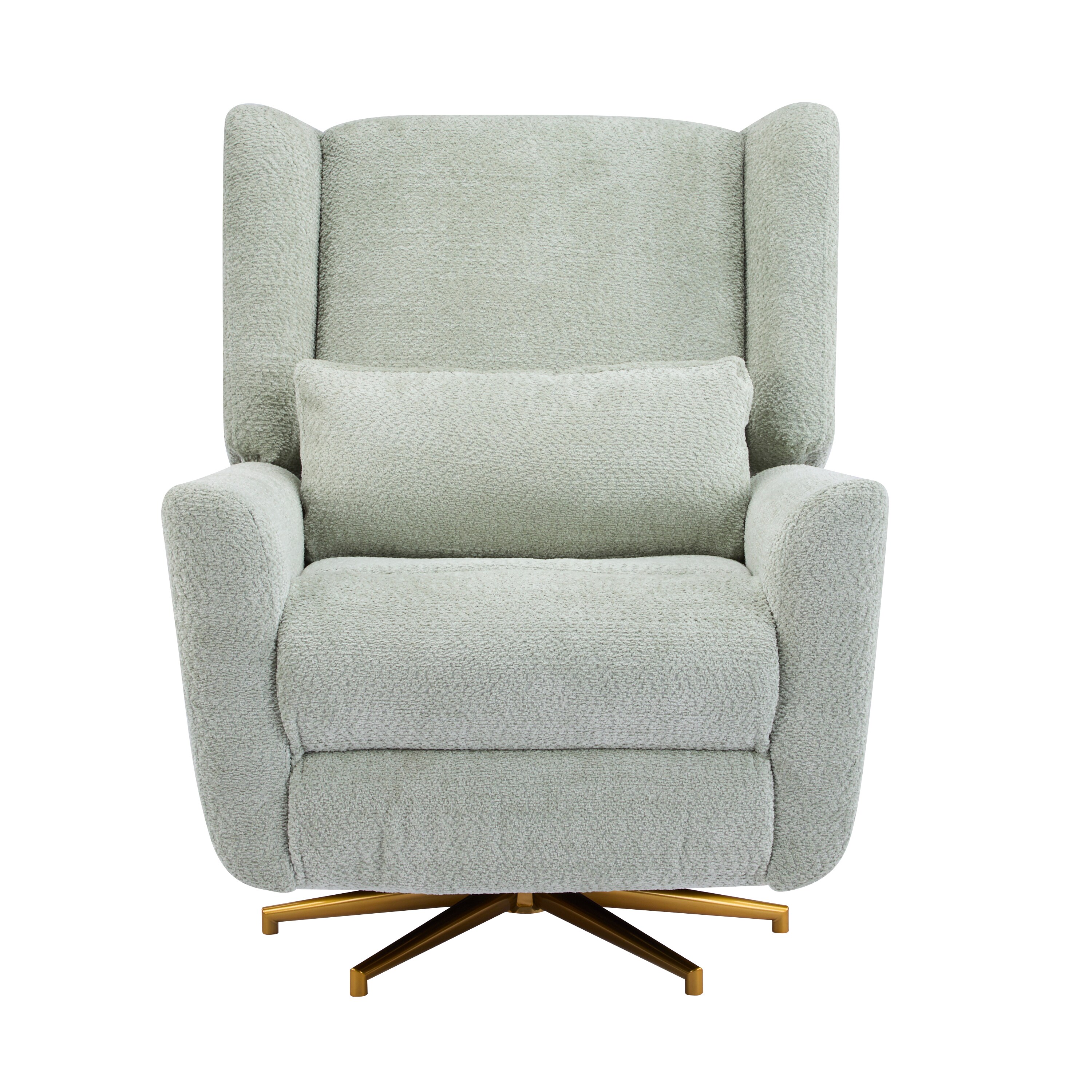 LUXEYARD Power Recliner Chair Swivel Boucle Upholstered Swivel Recliner ...
