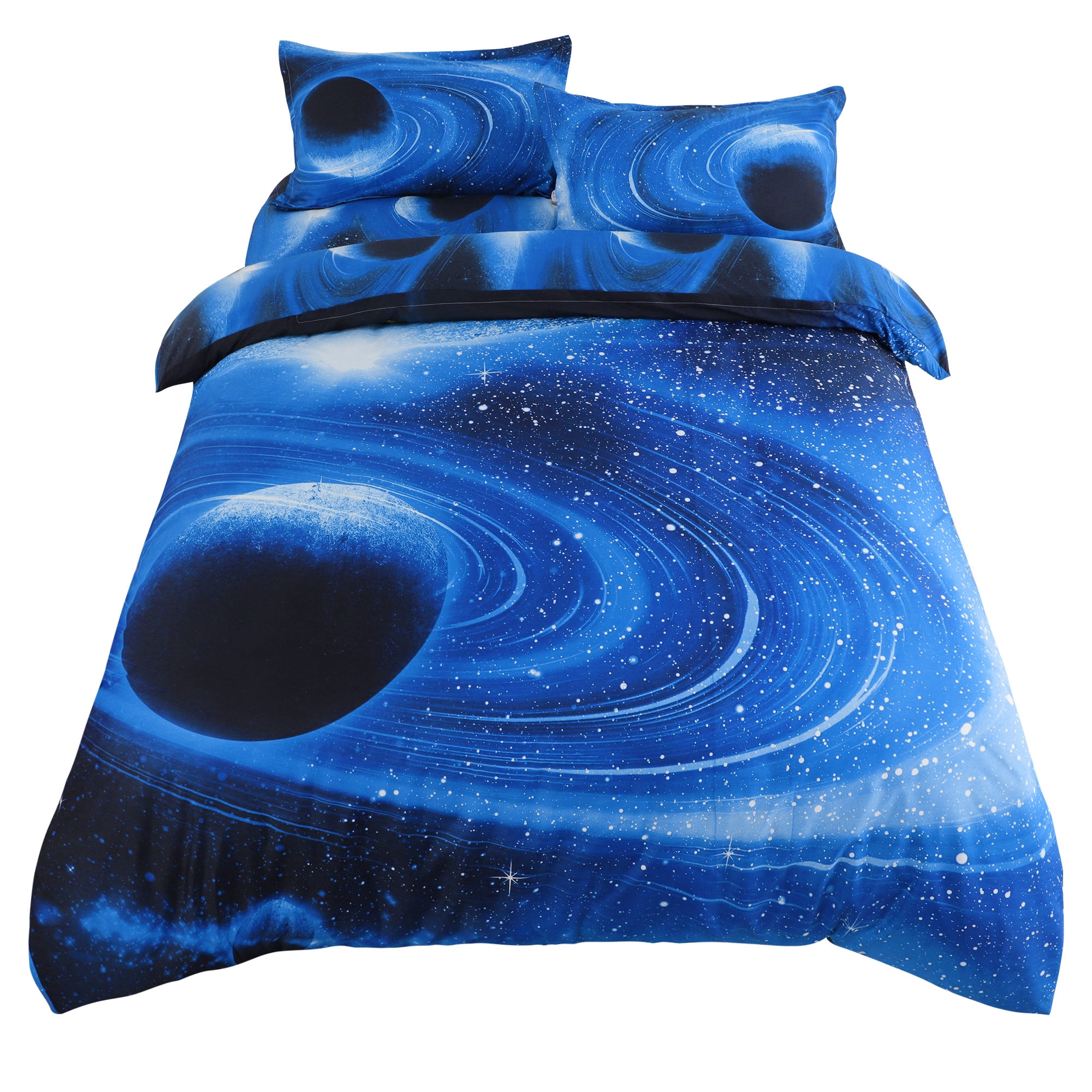 Unique Bargains 4pcs Galaxies Duvet Cover Sets - 3D Printed Space ...