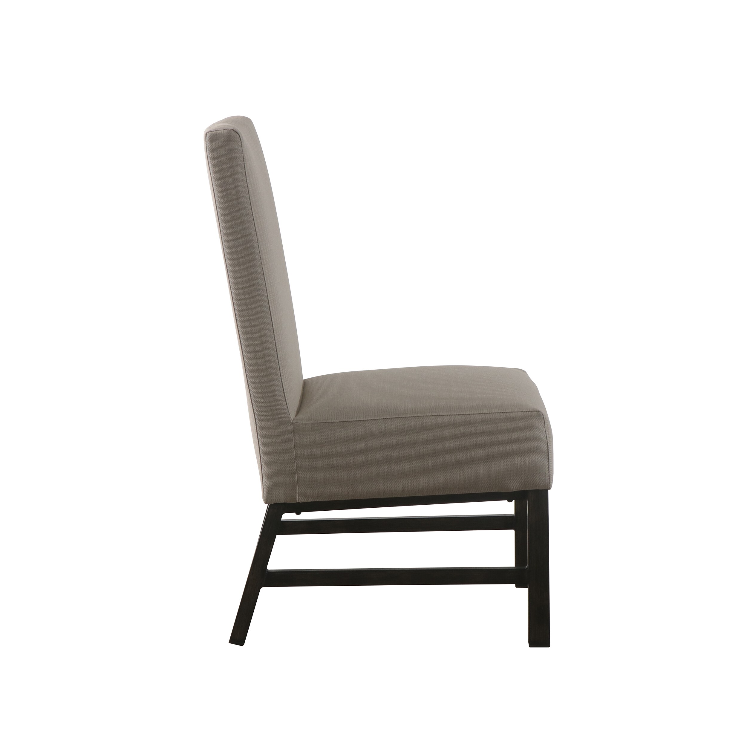 allen roth Riverchase Set of 2 Brown Aluminum Frame Stationary Dining Chair with Tan Sling Seat in the Patio Chairs department at Lowes