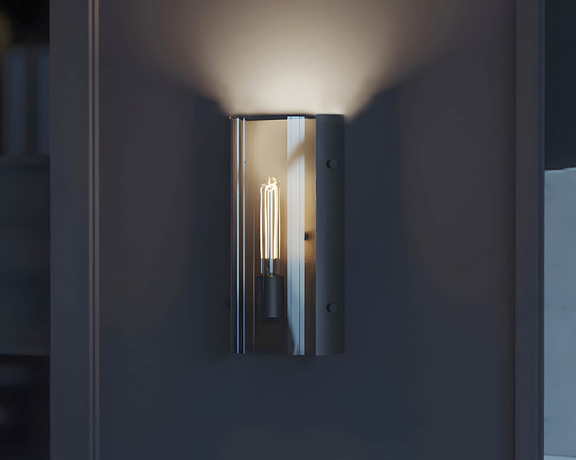 AFX Dana 7-in W 1 -Light Black Wall Sconce in the Wall Sconces ...