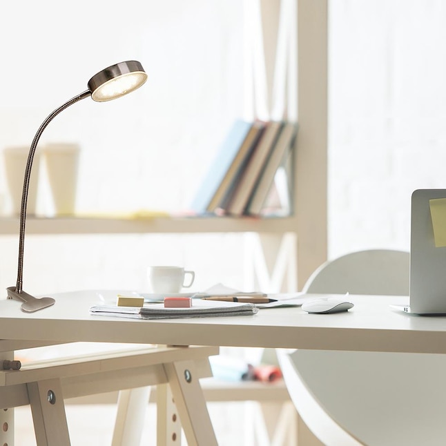 Style Selections 13.25-in Adjustable Stainless Steel Clip Desk Lamp ... Style Selections 13.25-in Adjustable Stainless Steel Clip Desk Lamp ...