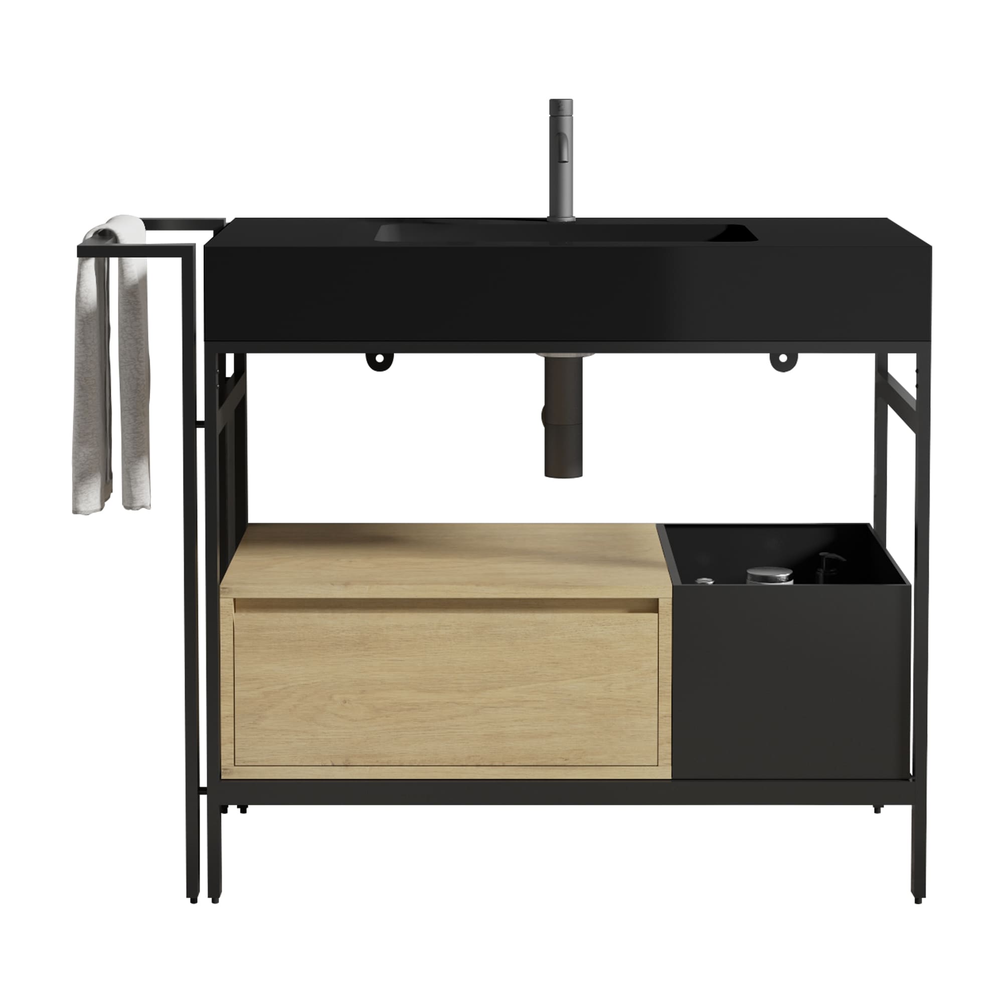 Dexmalle 36in Industrial Style Modular Bathroom Vanity in the Bathroom ...