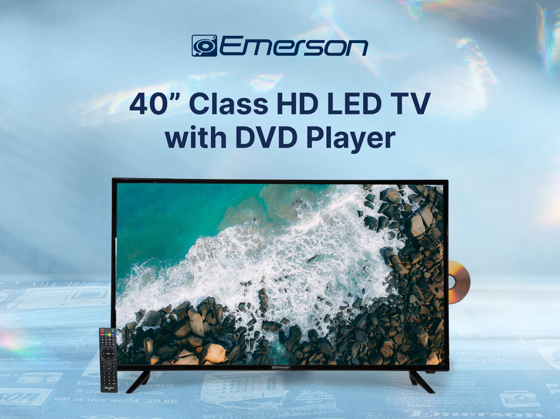 Emerson ETD-4050 40-in 1080P LED Indoor Use Only Flat Screen HDTV ETD ...