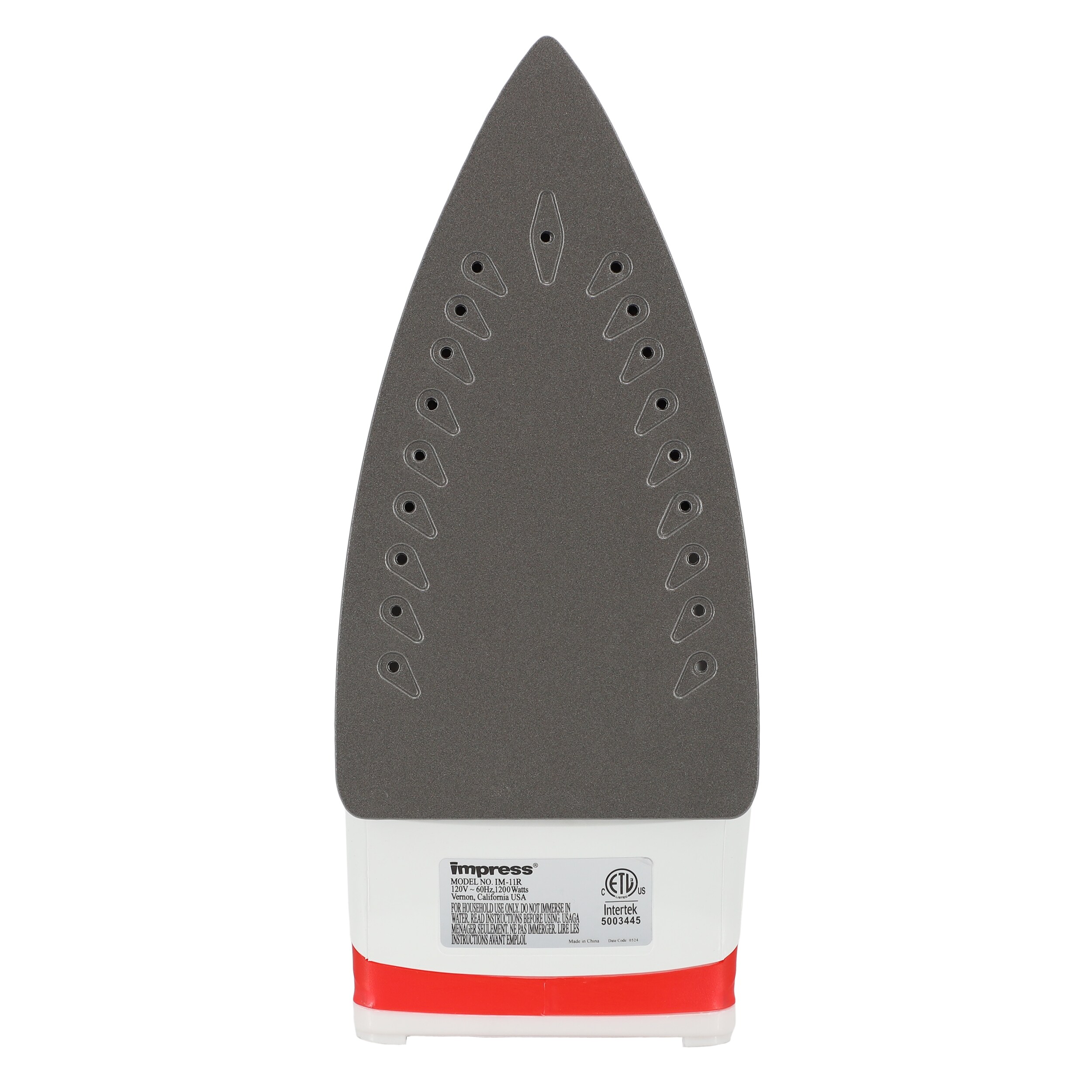 Impress 1200 Watt Compact and Lightweight Steam and Dry Iron in Red in ...