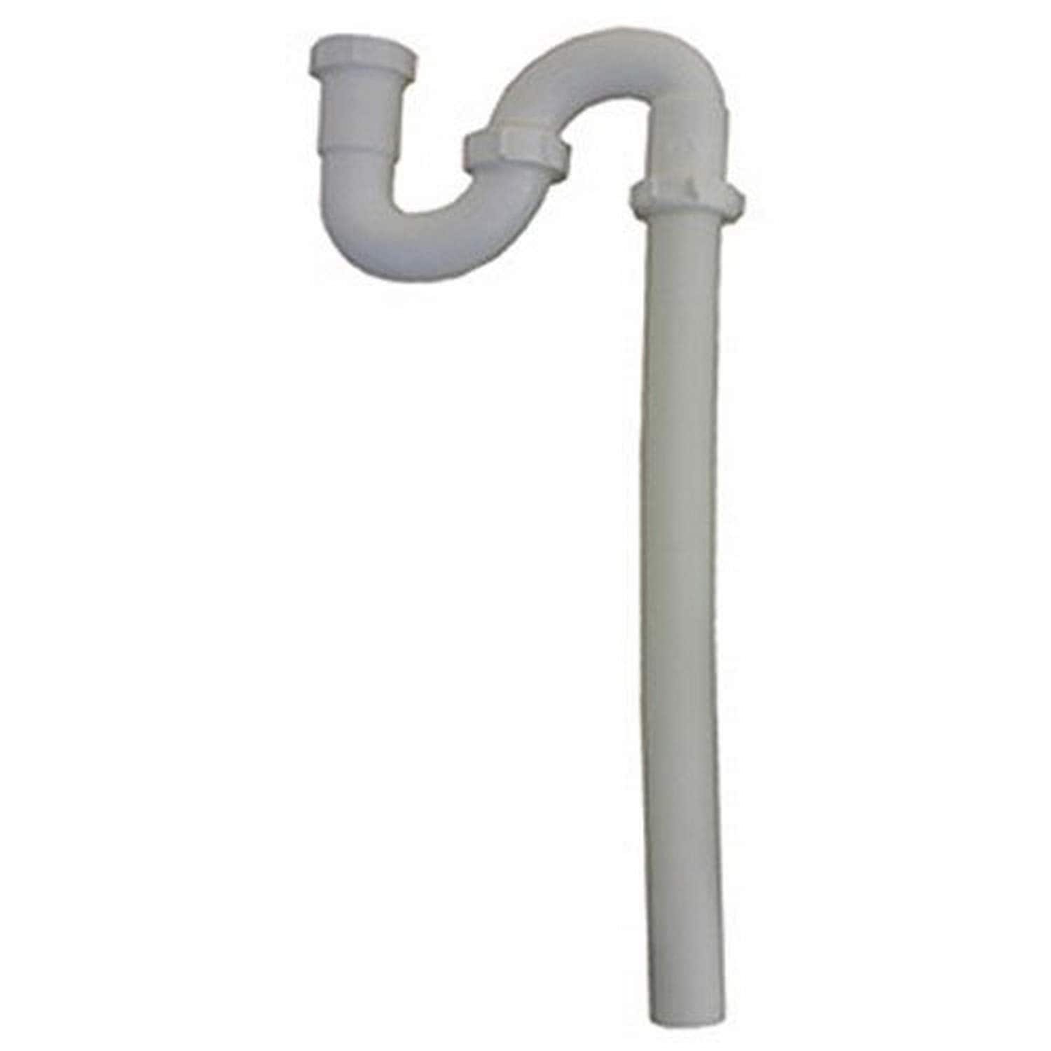 LASCO 03-4339 White Plastic 1-1/4-Inch S-Trap for Through-the-Floor ...