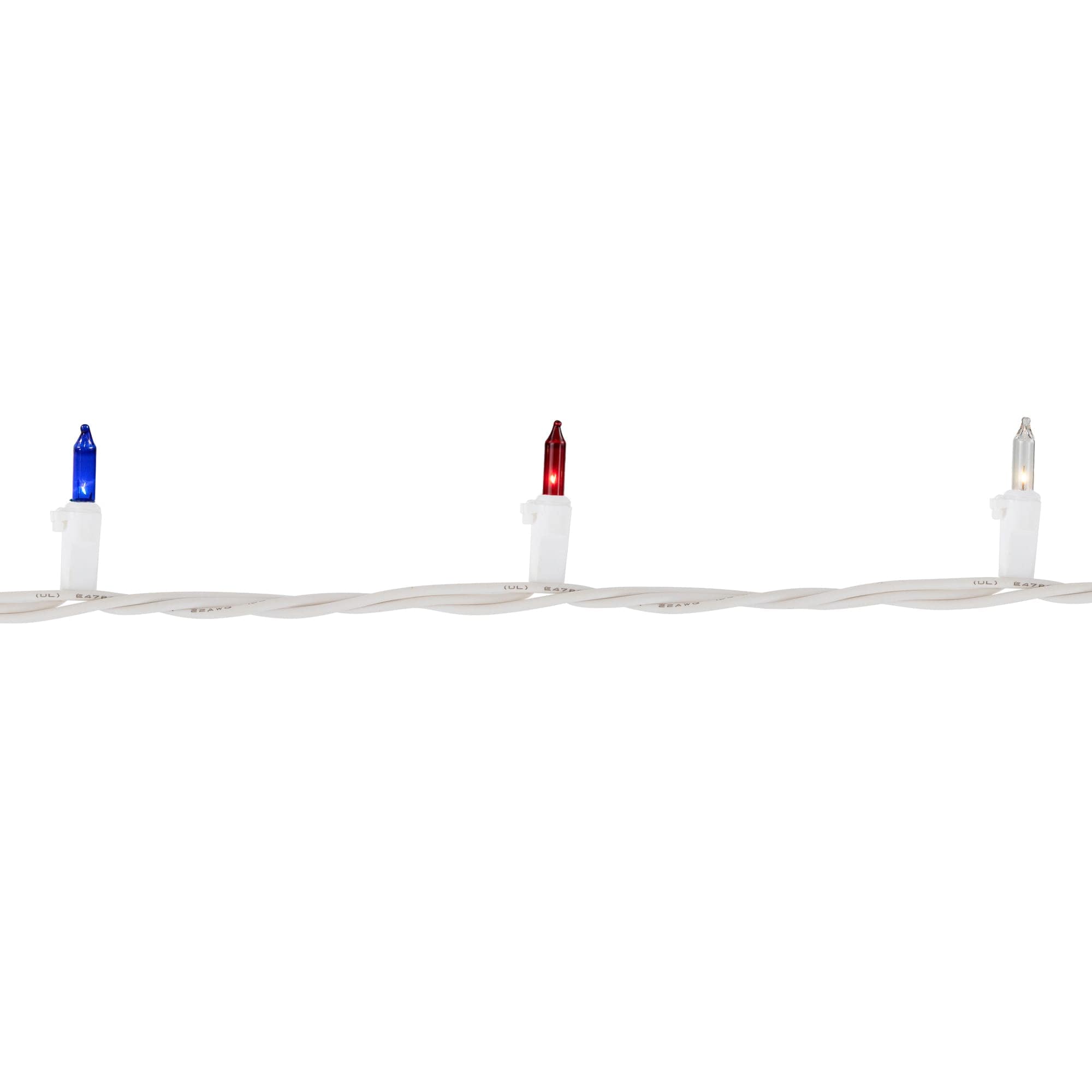 Brite Star Patriotic Chasing Mini Light Set - Red, Clear and Blue ...