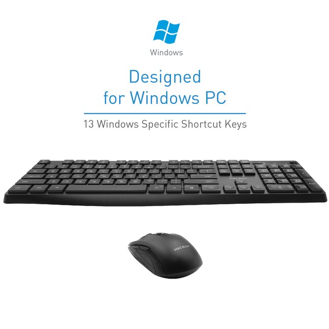 Macally Wireless Keyboard and Mouse Combo- Slim and Ergonomic Wireless ... Macally Wireless Keyboard and Mouse Combo- Slim and Ergonomic Wireless ...