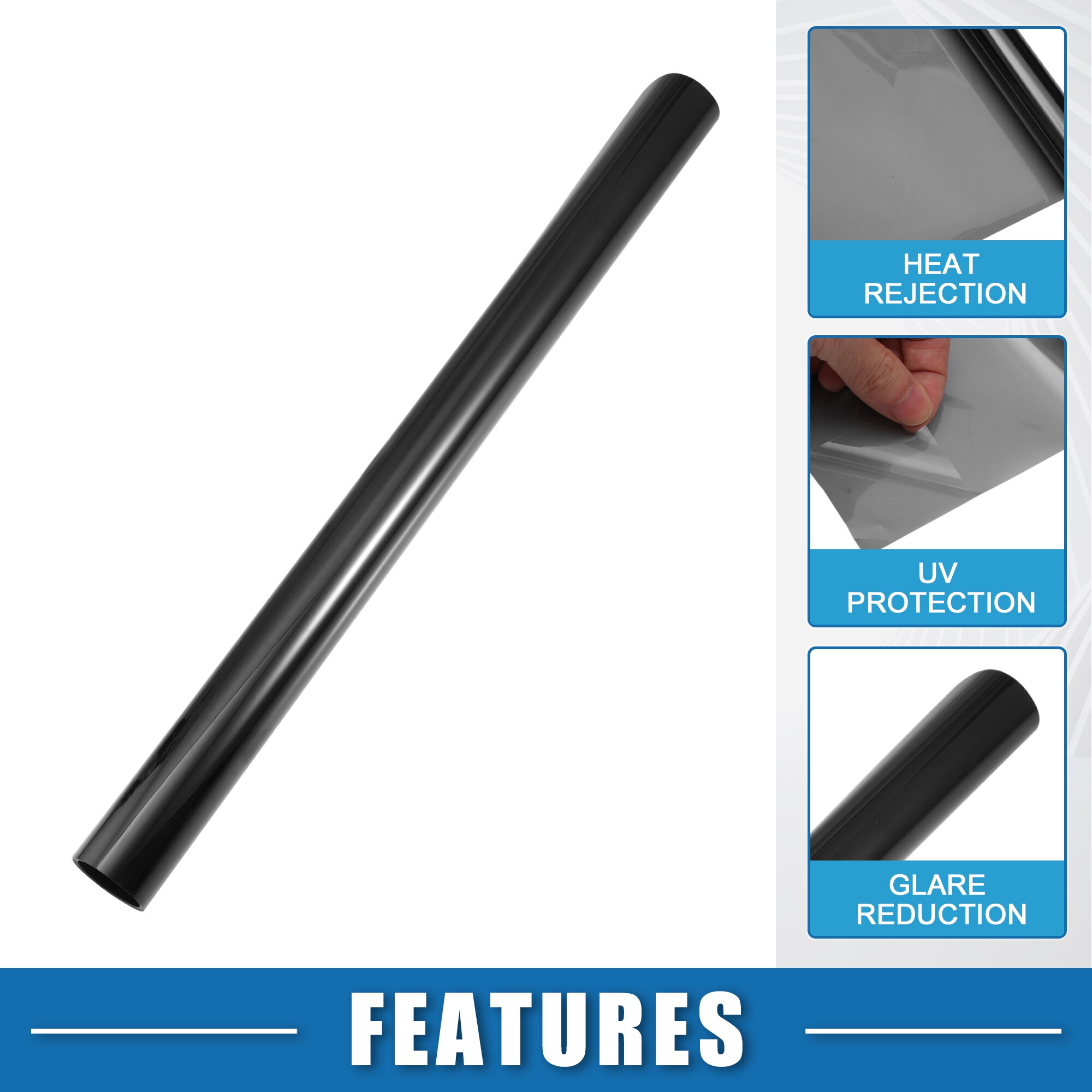 Unique Bargains Automotive Window Tint Film Heat Block Scratch ...