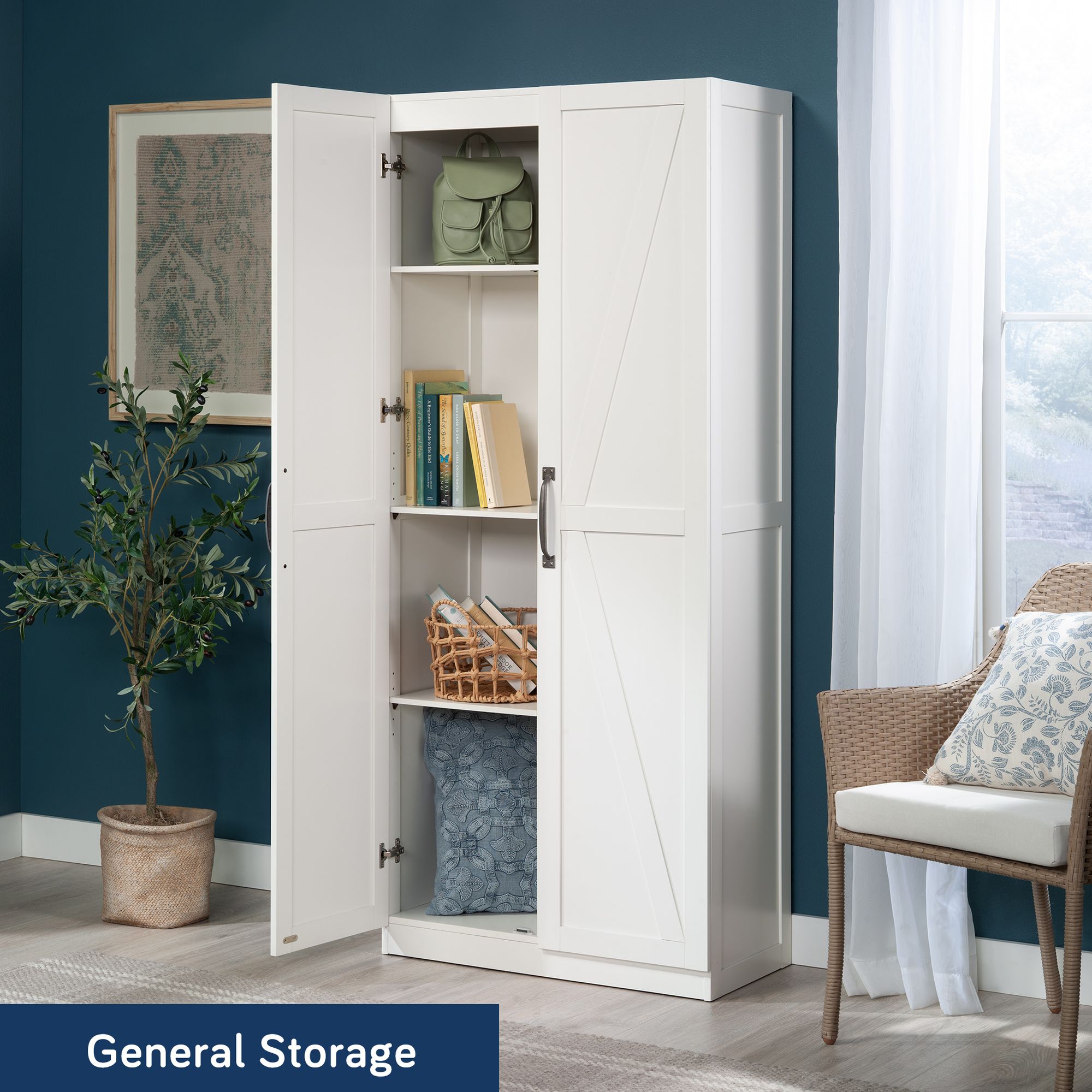 Sauder Miscellaneous Storage Storage Cabinet White finish in the ...