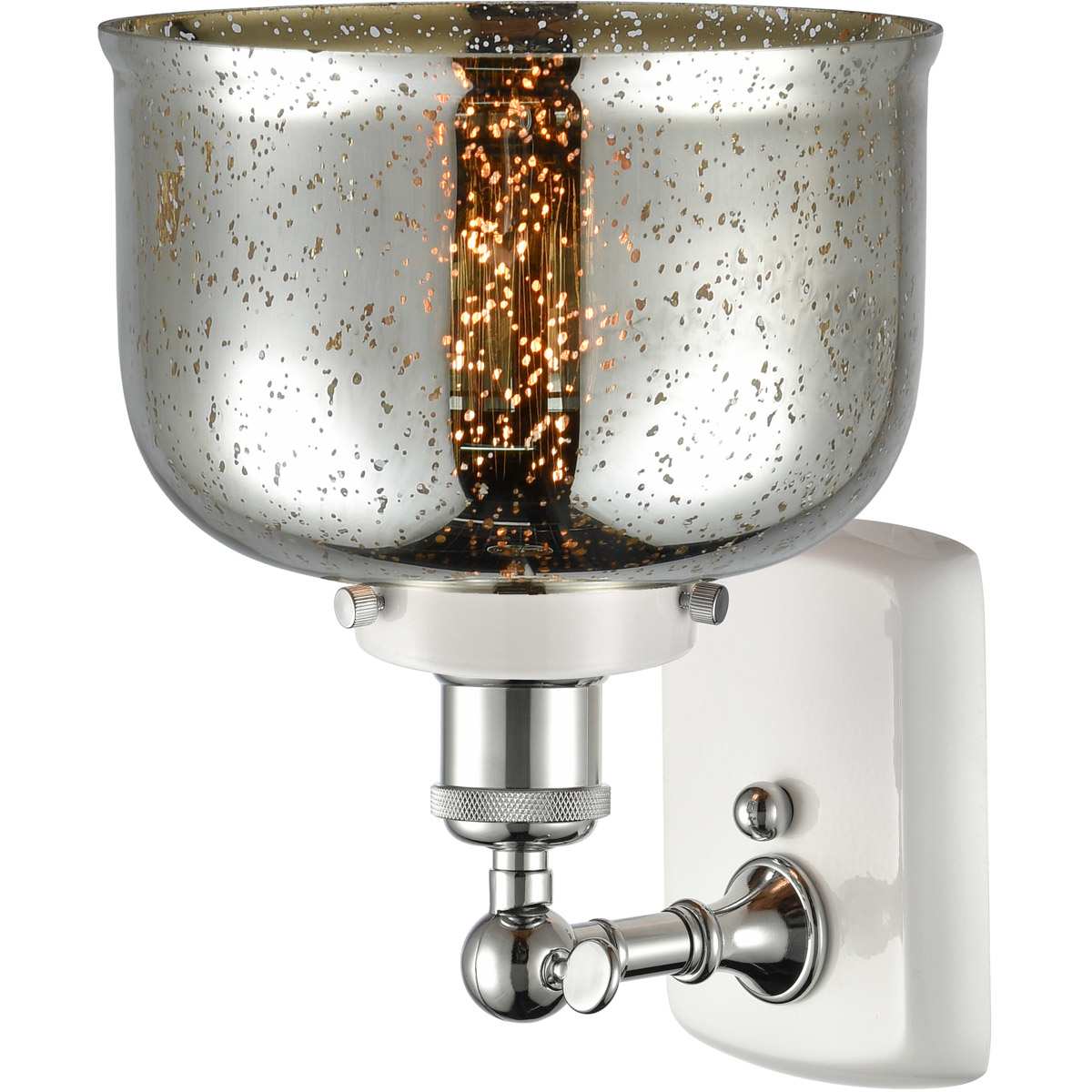 Innovations Lighting 916-1W-WPC-G78 Ballston Bell Wall Sconce White and ...