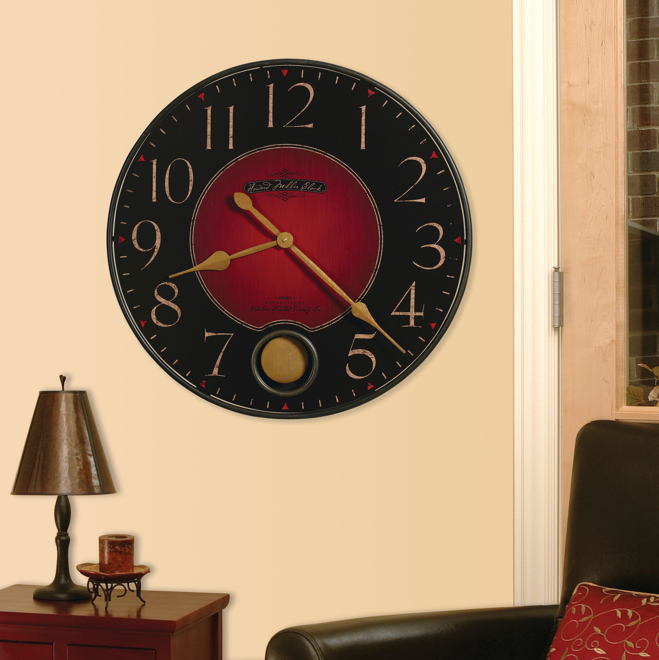 Howard Miller Wall clock Analog Round in the Clocks department at Lowes.com