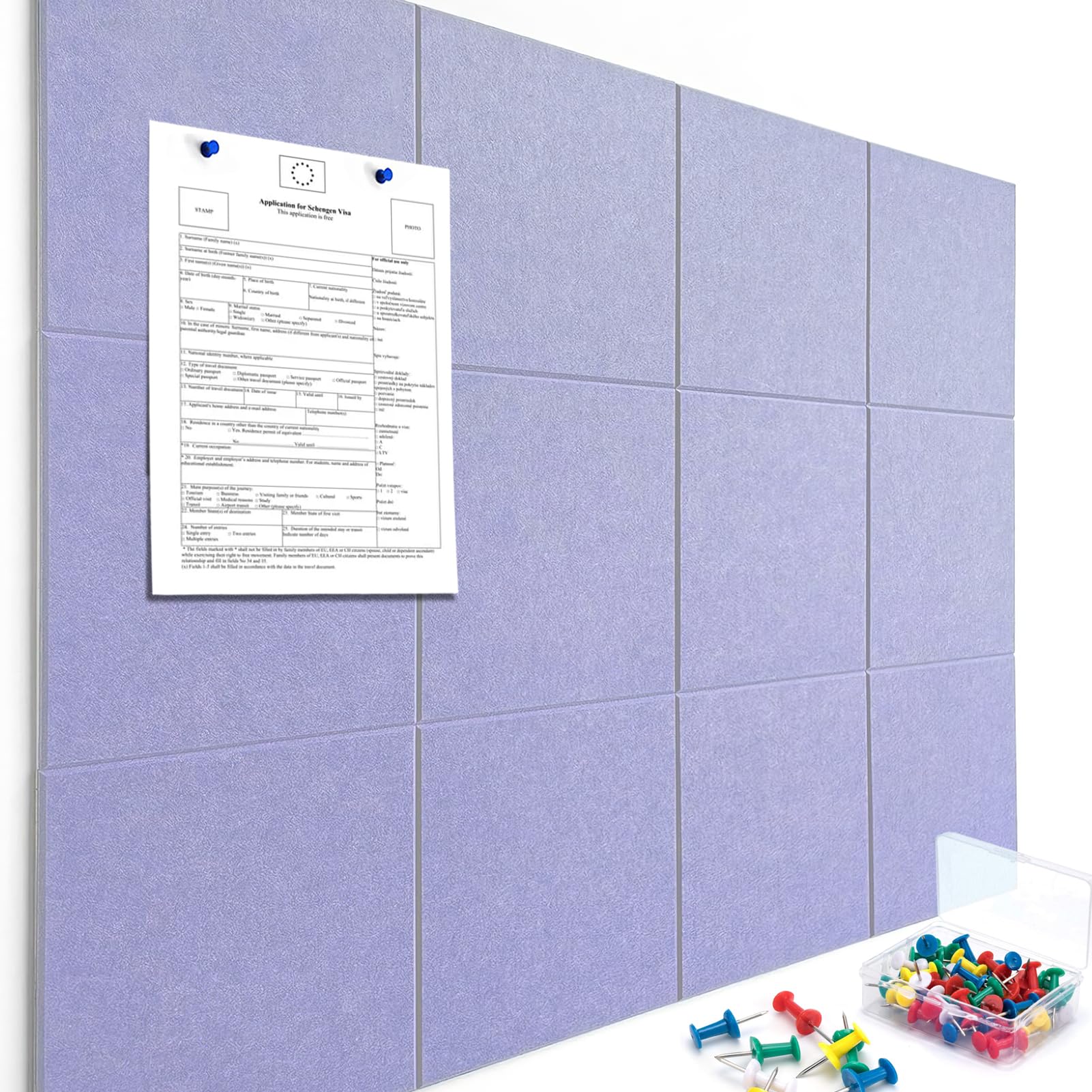 Aoibox 12 Pack 11.8 x 11.8 Inch Large Cork Board Tiles for Walls with ...