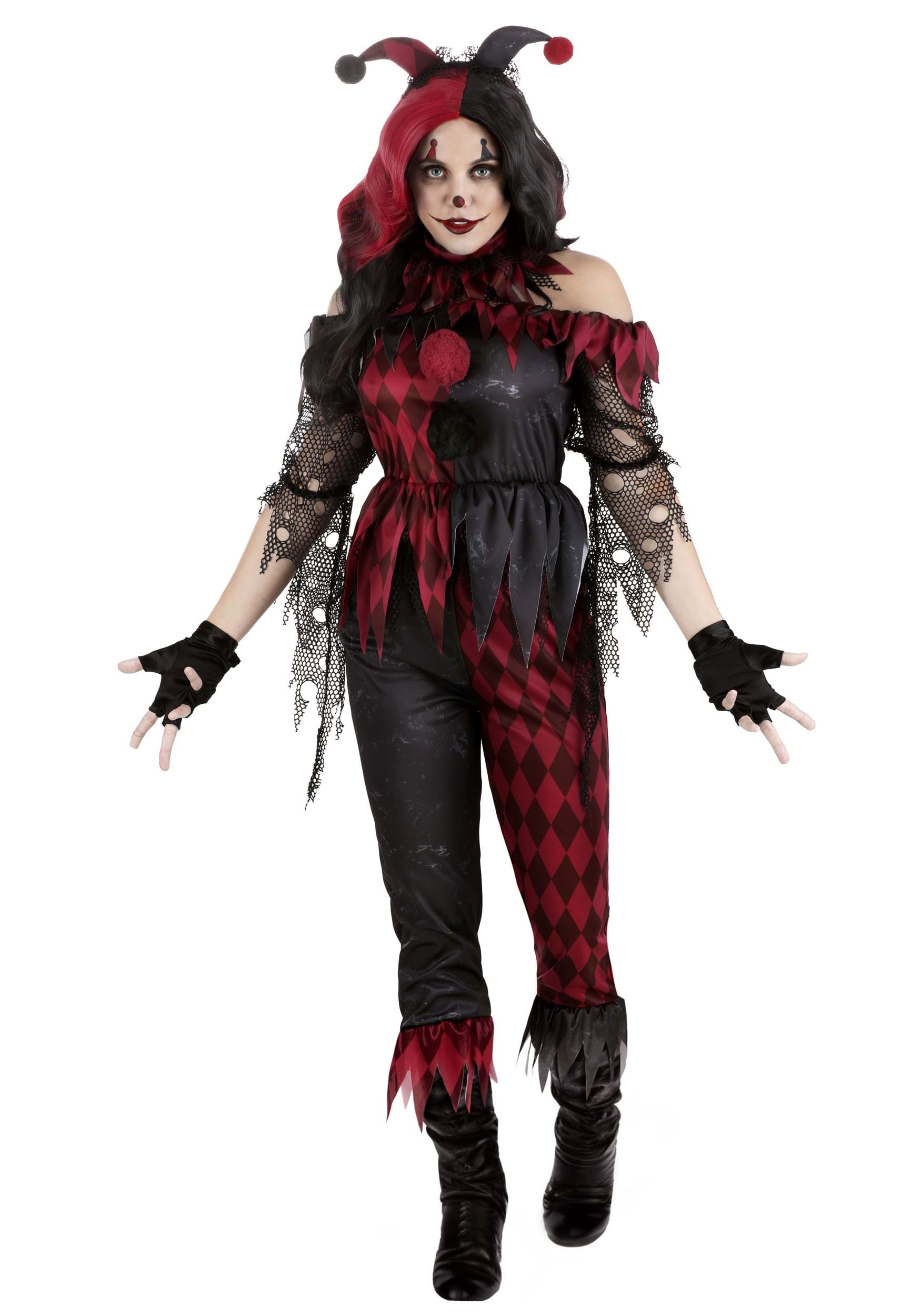 HalloweenCostumes.com FUN Costumes Adult Jinxed Jester Clown Costume ...