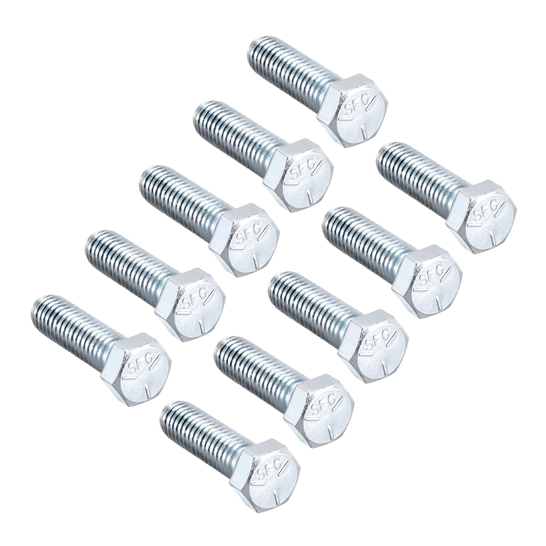 Unique Bargains Hex Head Screw Bolts Carbon Steel 7/16”-14x1-1/2inch ...