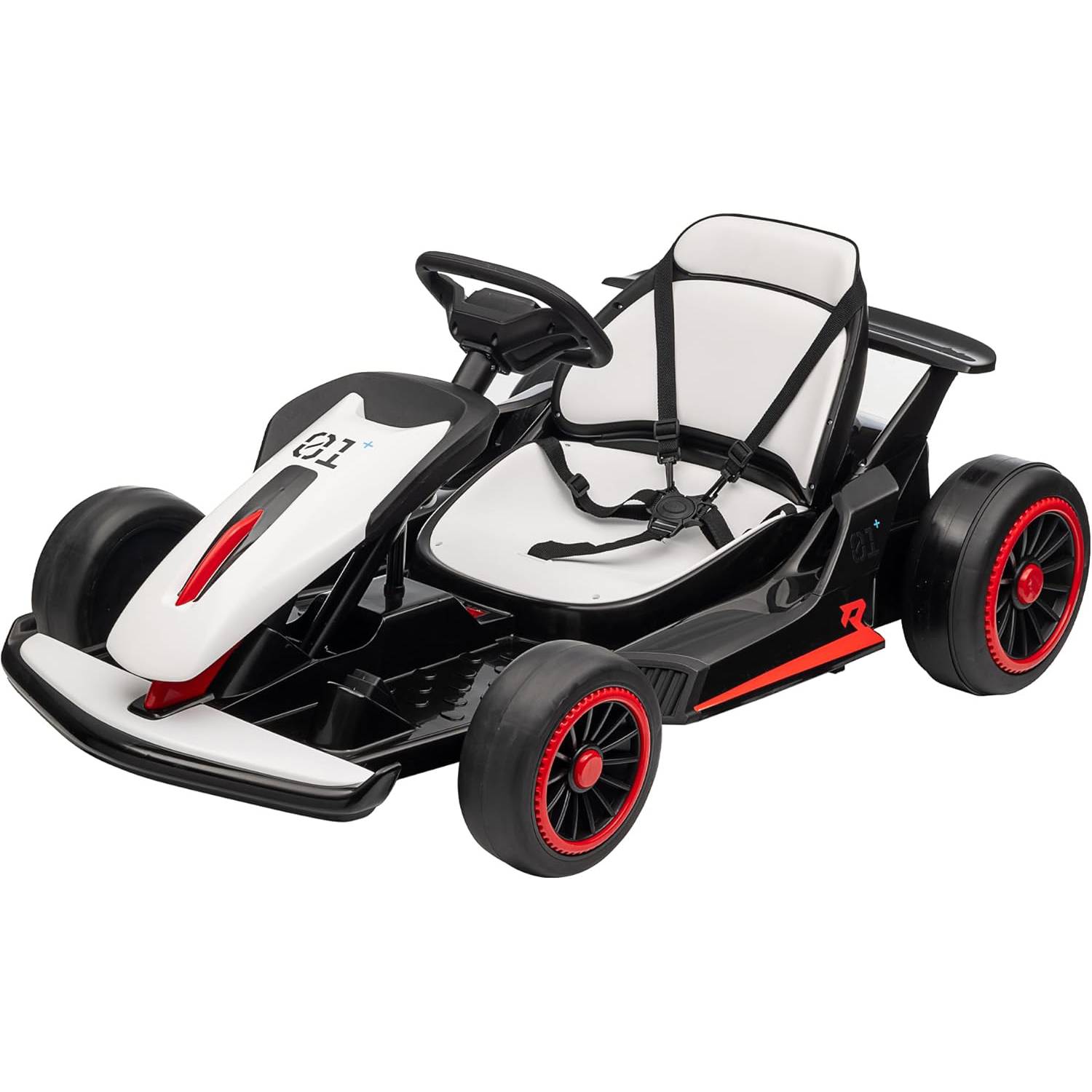 GAOMON 24V Kids Drift Go-Kart - Electric Racing Car with Dual 200W ...