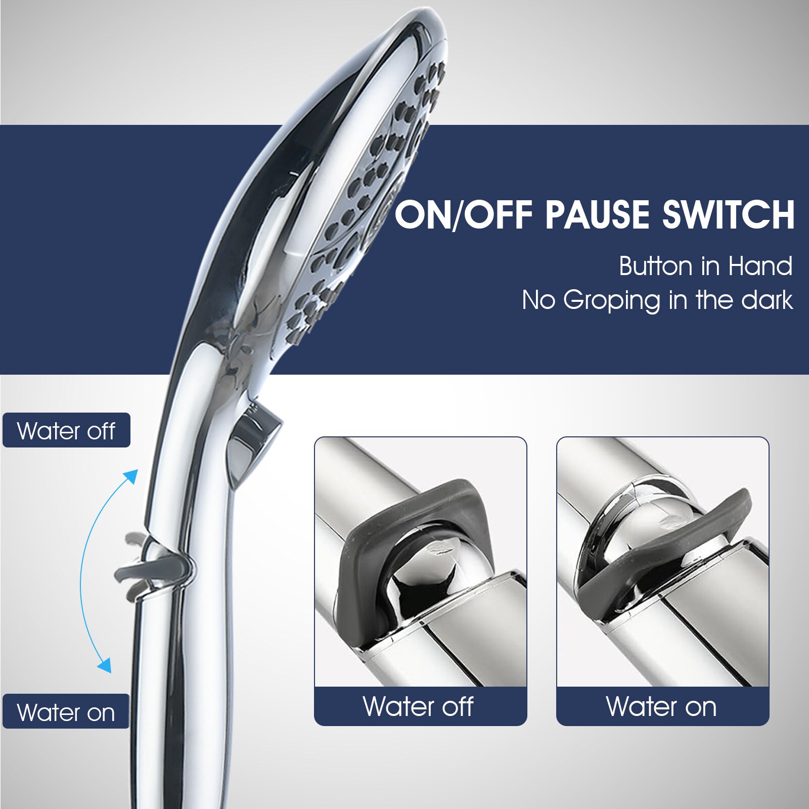 UCLIMAA Universal Diverter Tub Spout with Handheld Shower Sprayer in ...