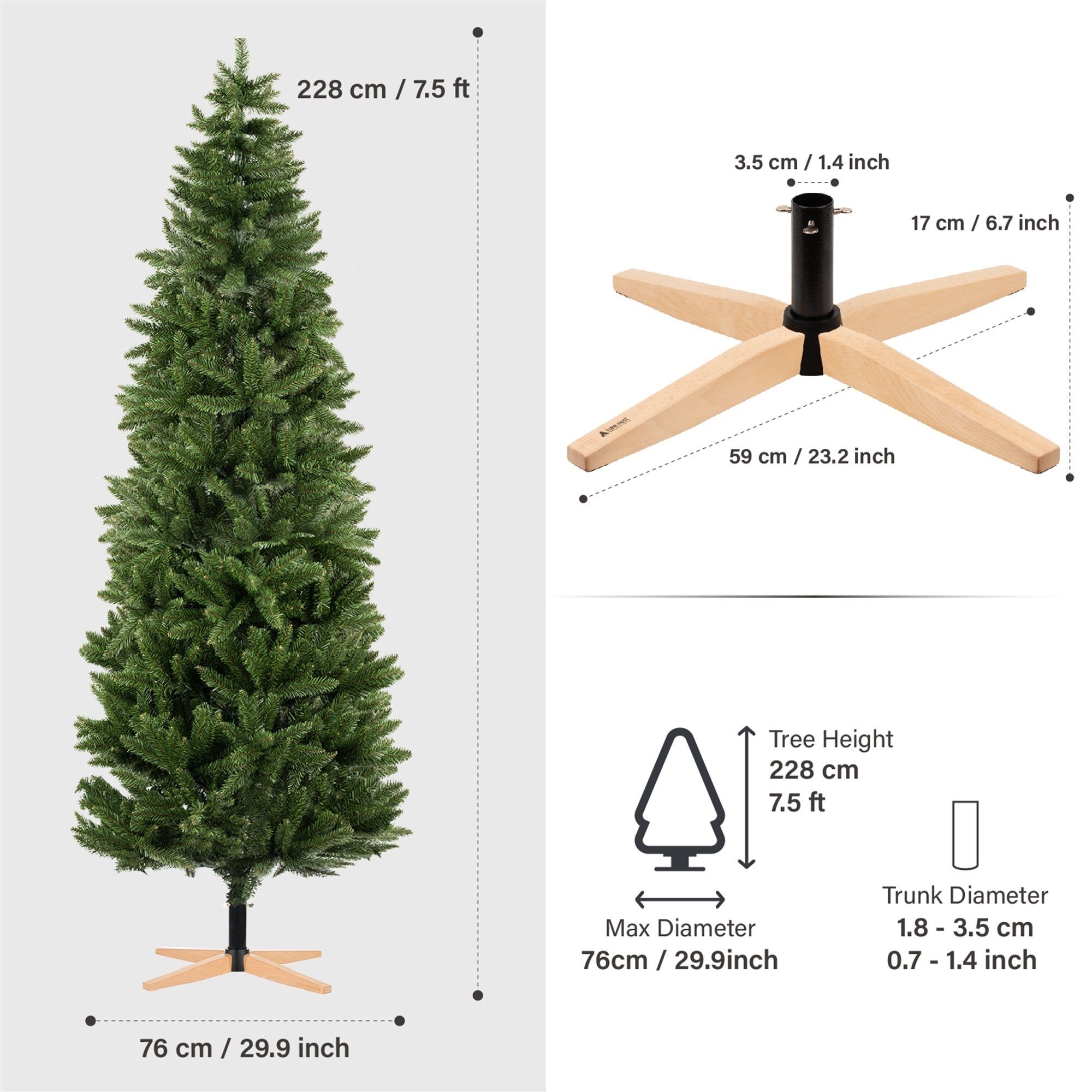 Tree Nest Artificial Christmas Tree Holiday Decoration With Wooden ...