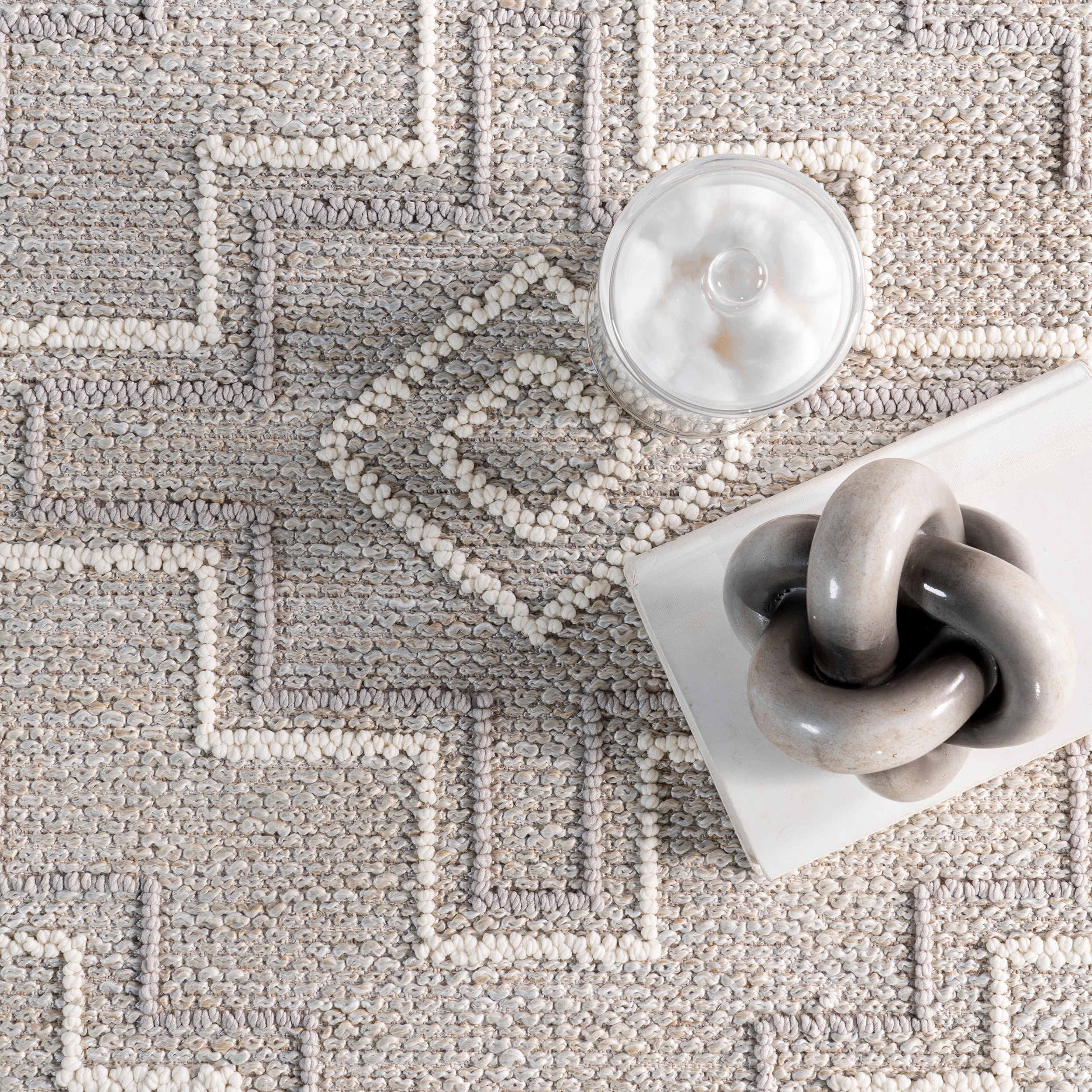nuLOOM Alani Textured Moroccan 7ft. 10in. x 10ft. Beige Area Rug in the ...