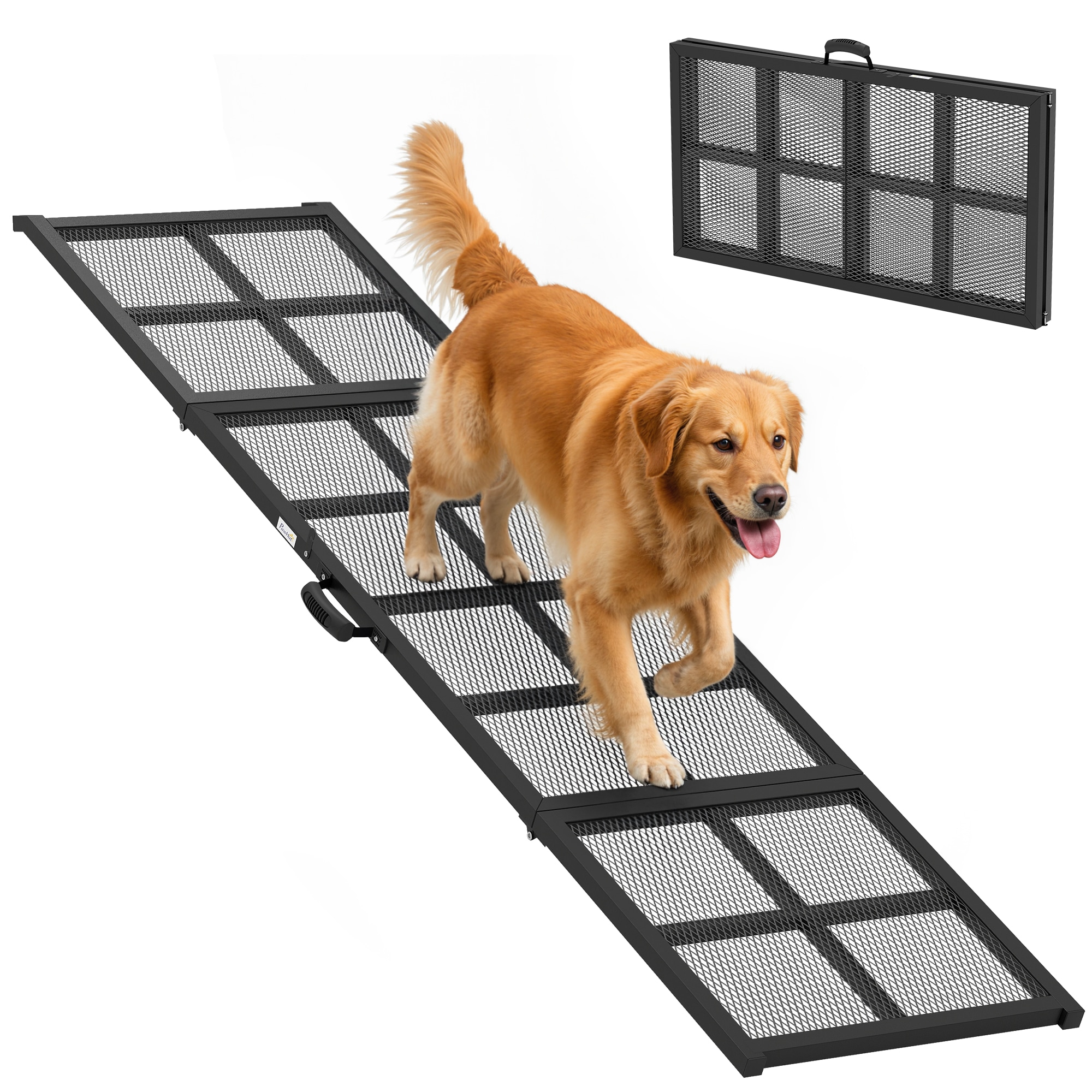 PawHut Dog Car Ramp 75 inch 20 inch Extra Long and Wide Pet Ramp with ...