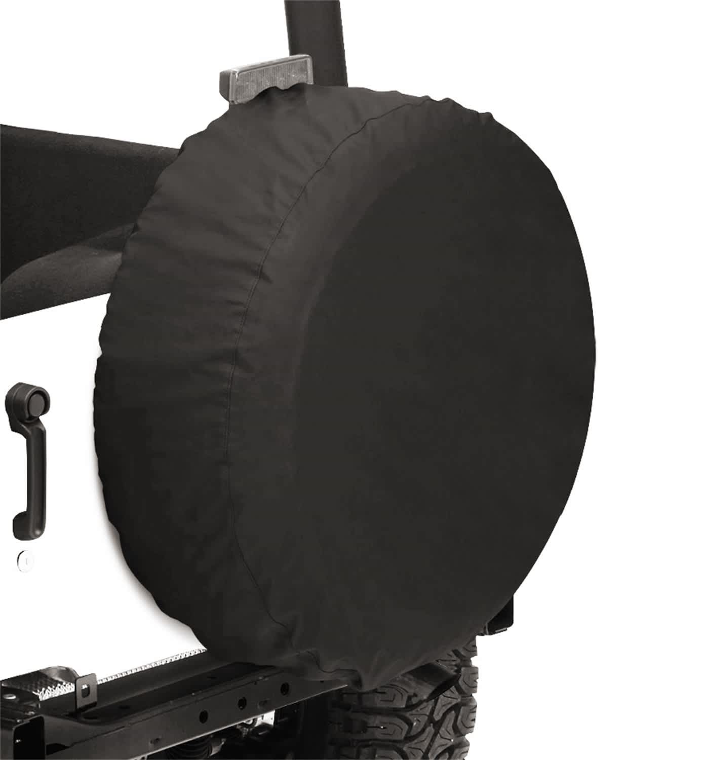 Bestop Spare Tire Cover Black Diamond Soft For 87-19 Jeep Wrangler ...