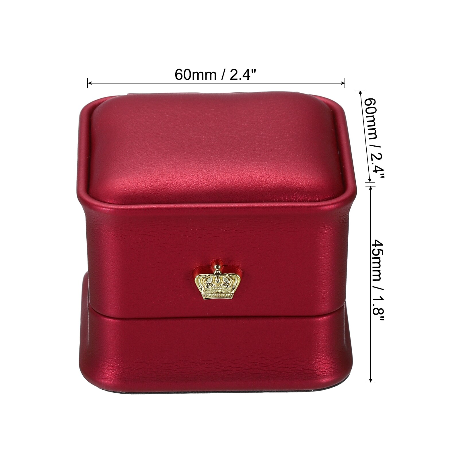 PATIKIL Velvet Ring Box 2pcs Wedding Ring Box Vintage Jewelry Holder ...