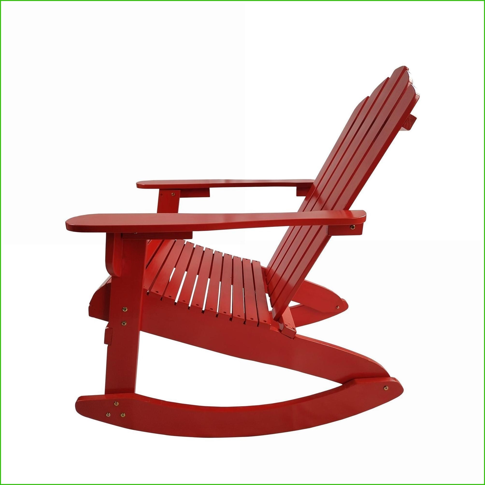 Watnature Outdoor Rocking Adirondack Chair Reclining Solid Populus Wood ...