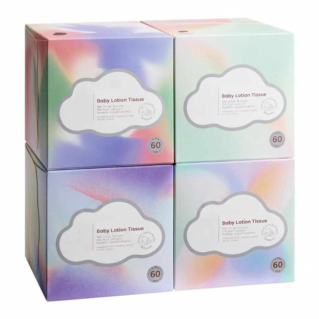Phyfalip Ultra Soft Facial Tissues Hypoallergenic Plant Based Materials ...