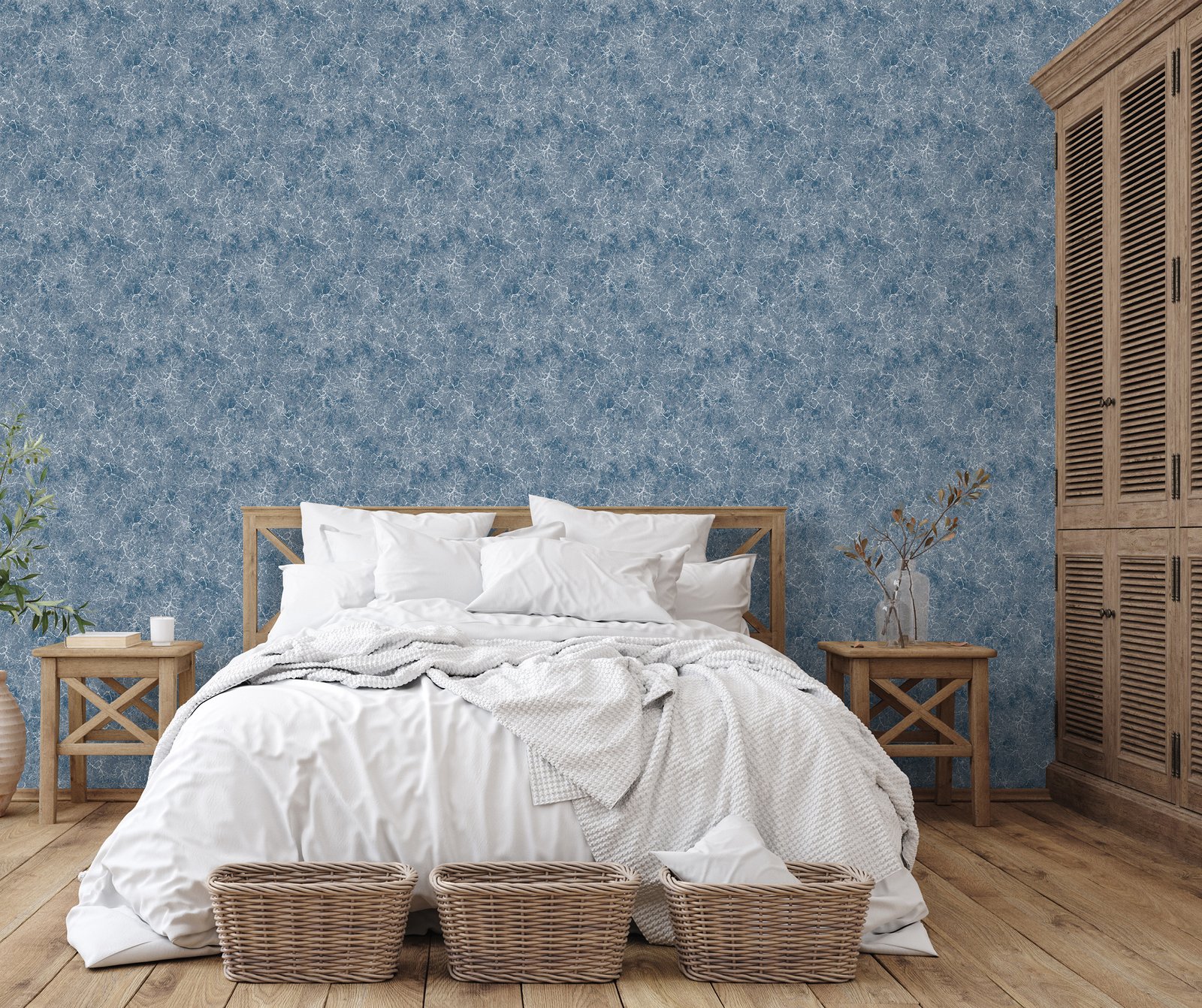 Galerie Azulejo Bento Blue Wallpaper 26866 at Lowes.com