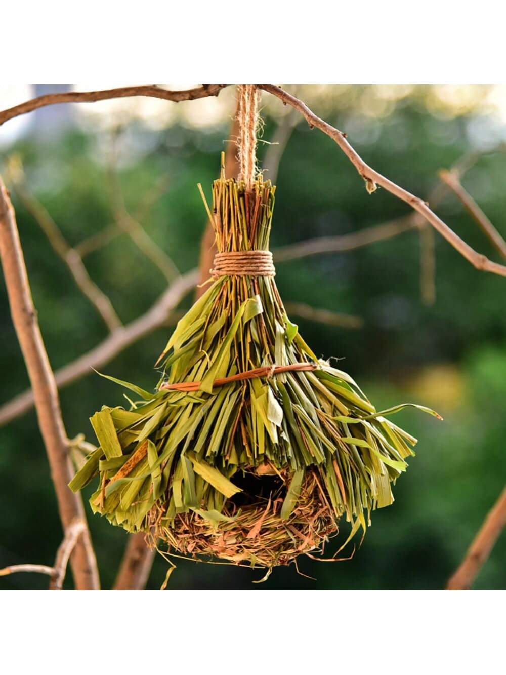 Qeetex Birdhouse For Outside. Garden Decoration Hanging Bird Hut Bird ...