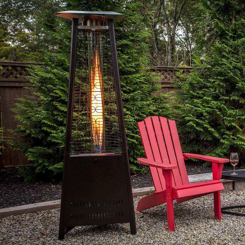 Paragon Outdoor 42000 BTU Stainless Steel Floorstanding Liquid Propane Patio Heater OH M642B at Lowes